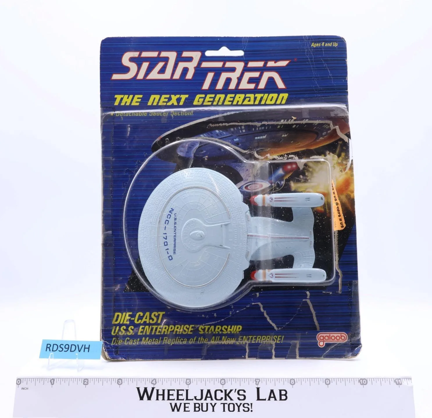 Die-Cast U.S.S. Enterprise Starship Star Trek Next Generation 1988 ...