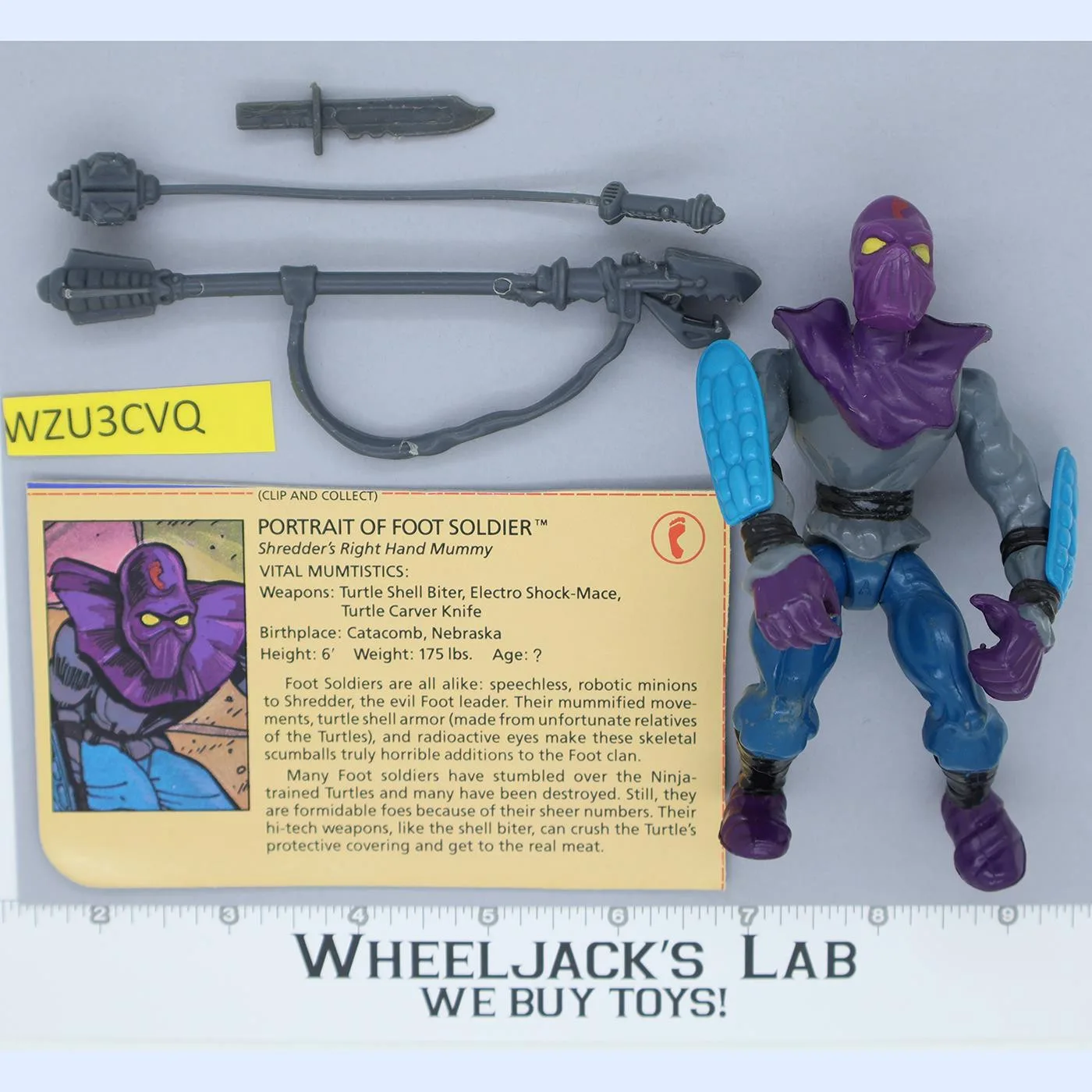 Foot Soldier 100% Complete Teenage Mutant Ninja Turtles TMNT 1988 ...