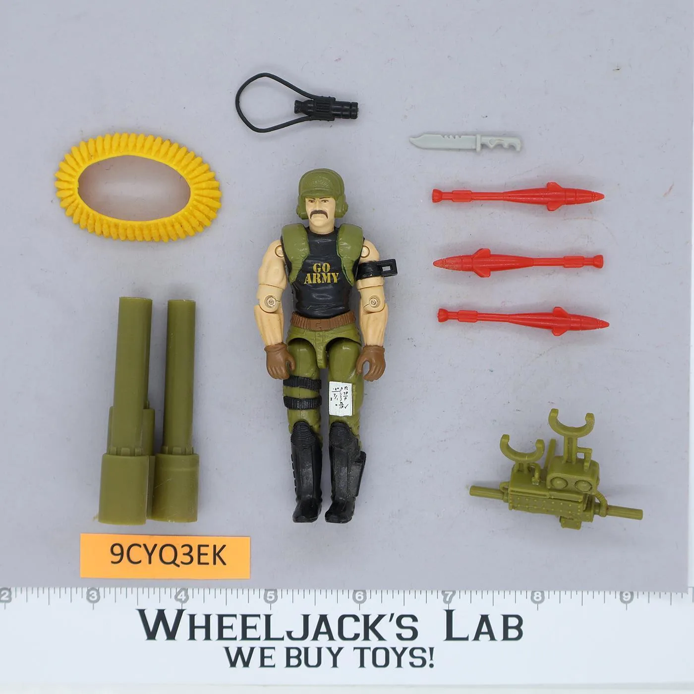 Backblast V1 100% Complete G.I. Joe 1989 Hasbro Vintage Action Figure ...
