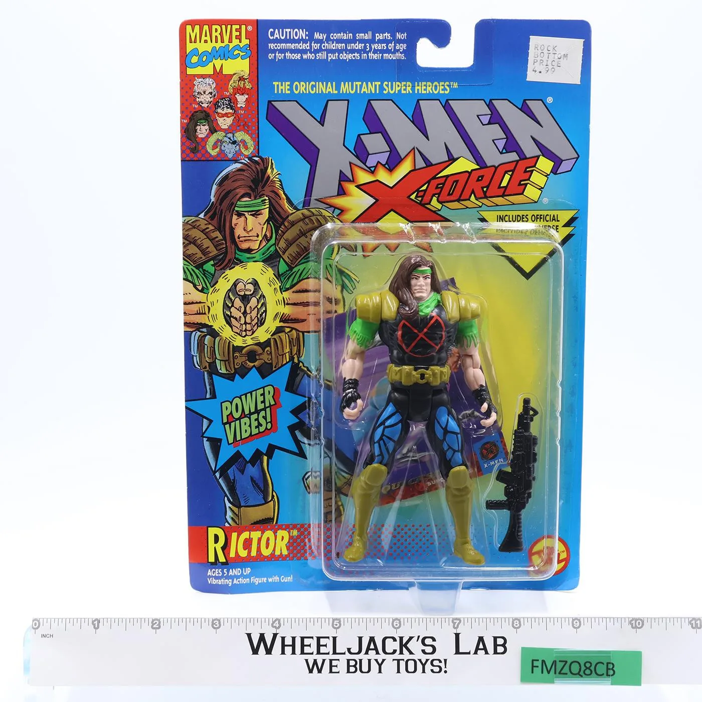 Rictor Power Vibes X-Men Marvel Comics 1994 Toy Biz Figure NEW MOSC ...