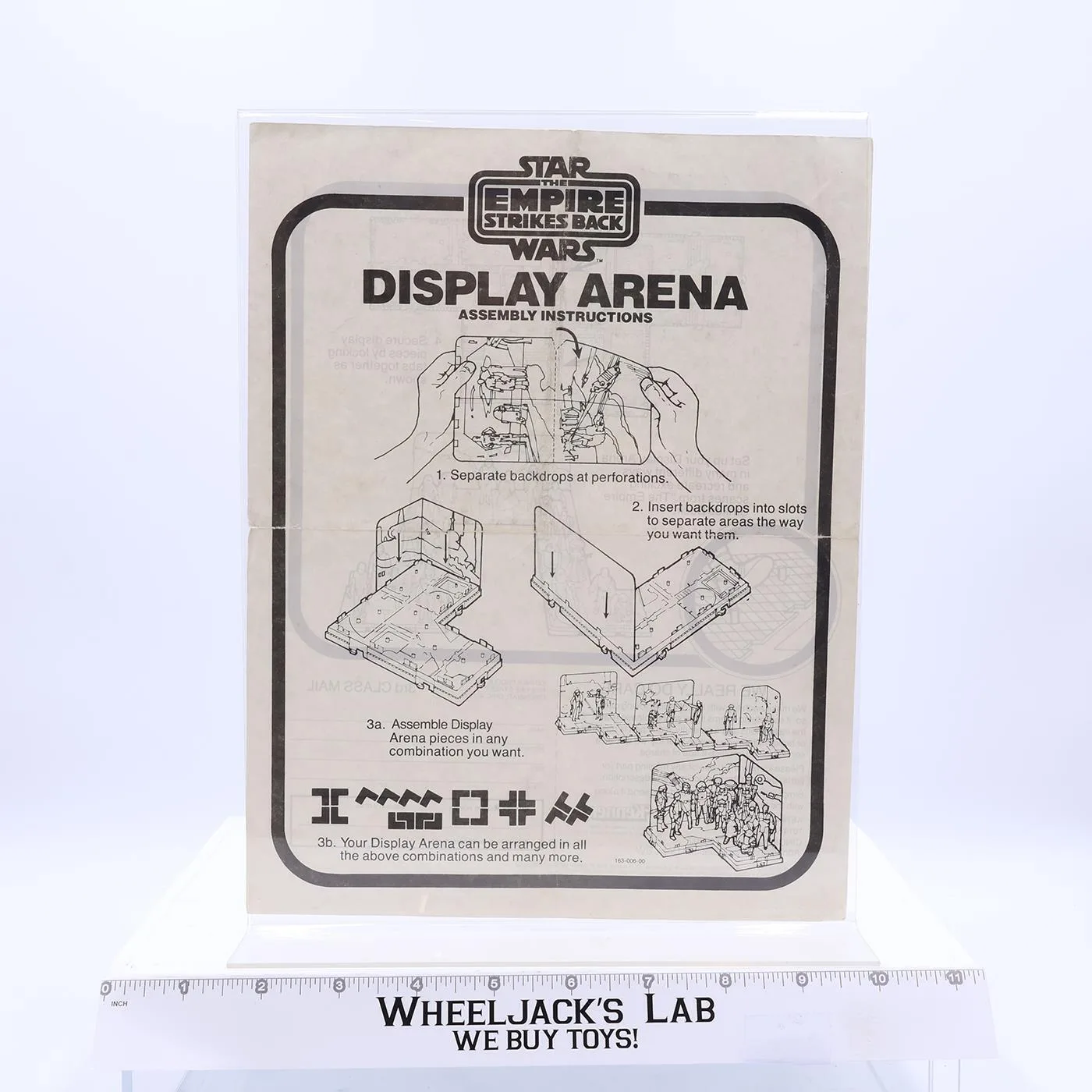 Kenner 1981 Star Wars Display Arena Instruction Manual Vintage ...