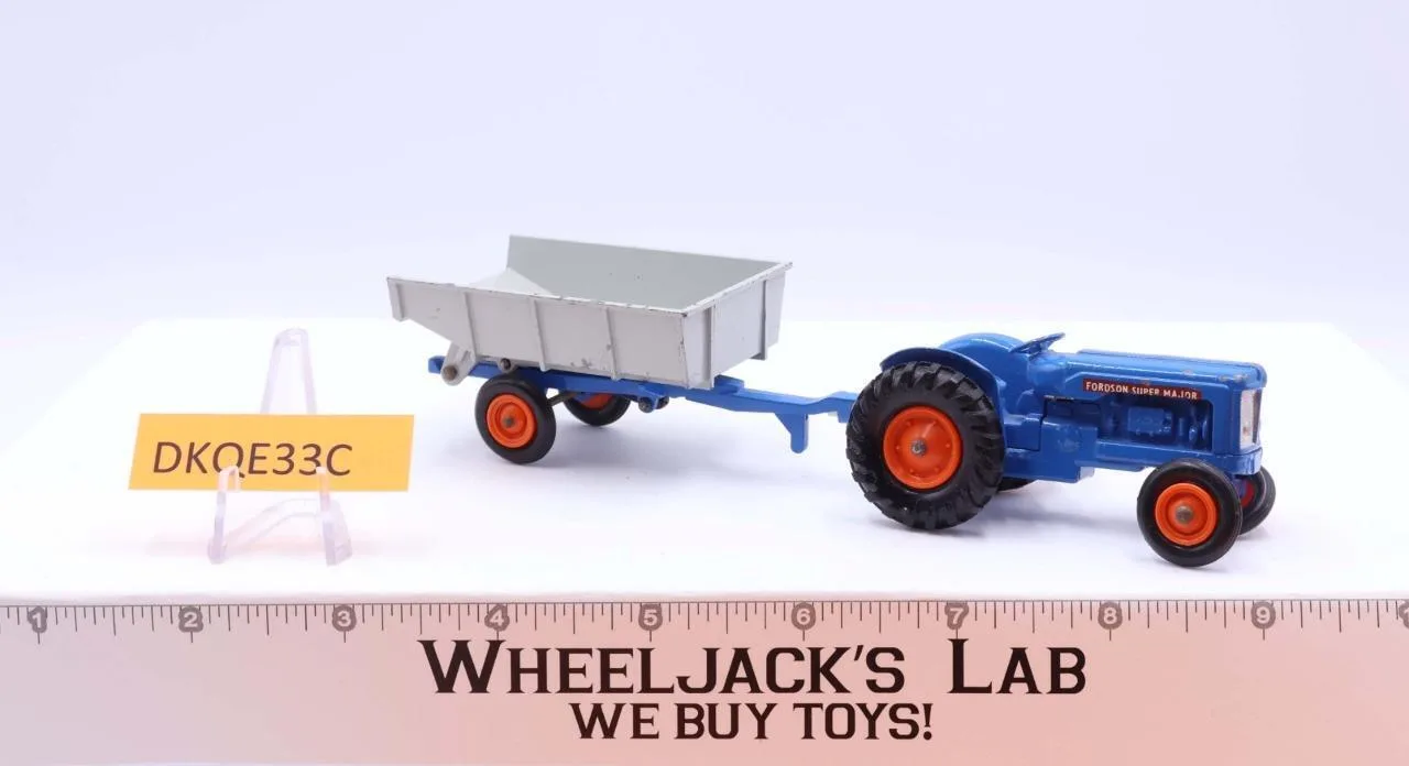 Fordson SUPER MAJOR Tractor and Whitlock Trailer #11 Matchbox 1960's ...