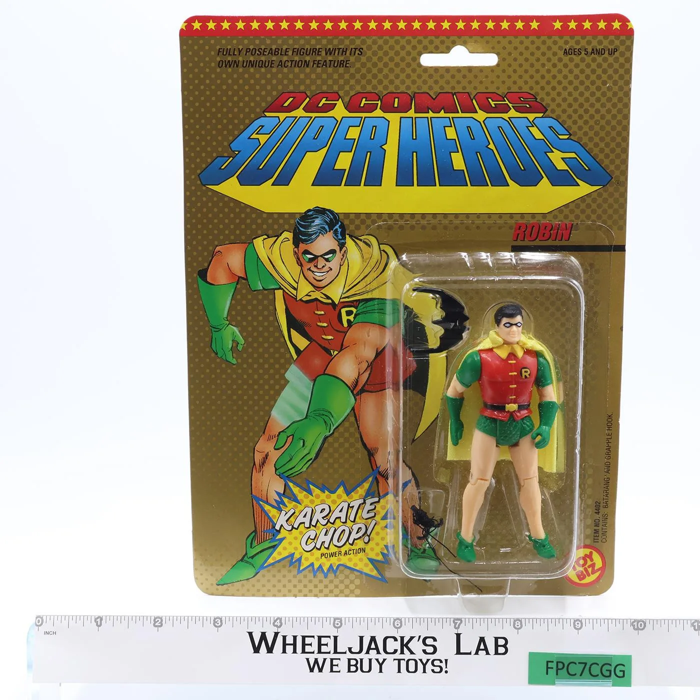 Robin Karate Chop DC Comics Super Heroes 1989 Toy Biz Action Figure NEW ...