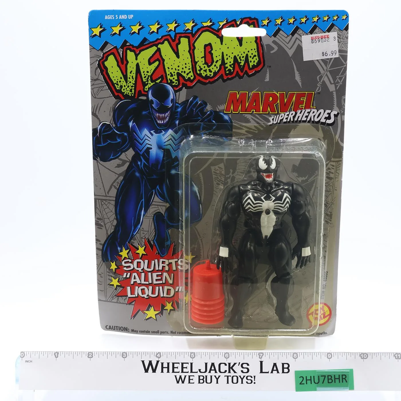 Venom Squirts Alien Liquid Marvel Super Heroes 1992 Toy Biz Action ...