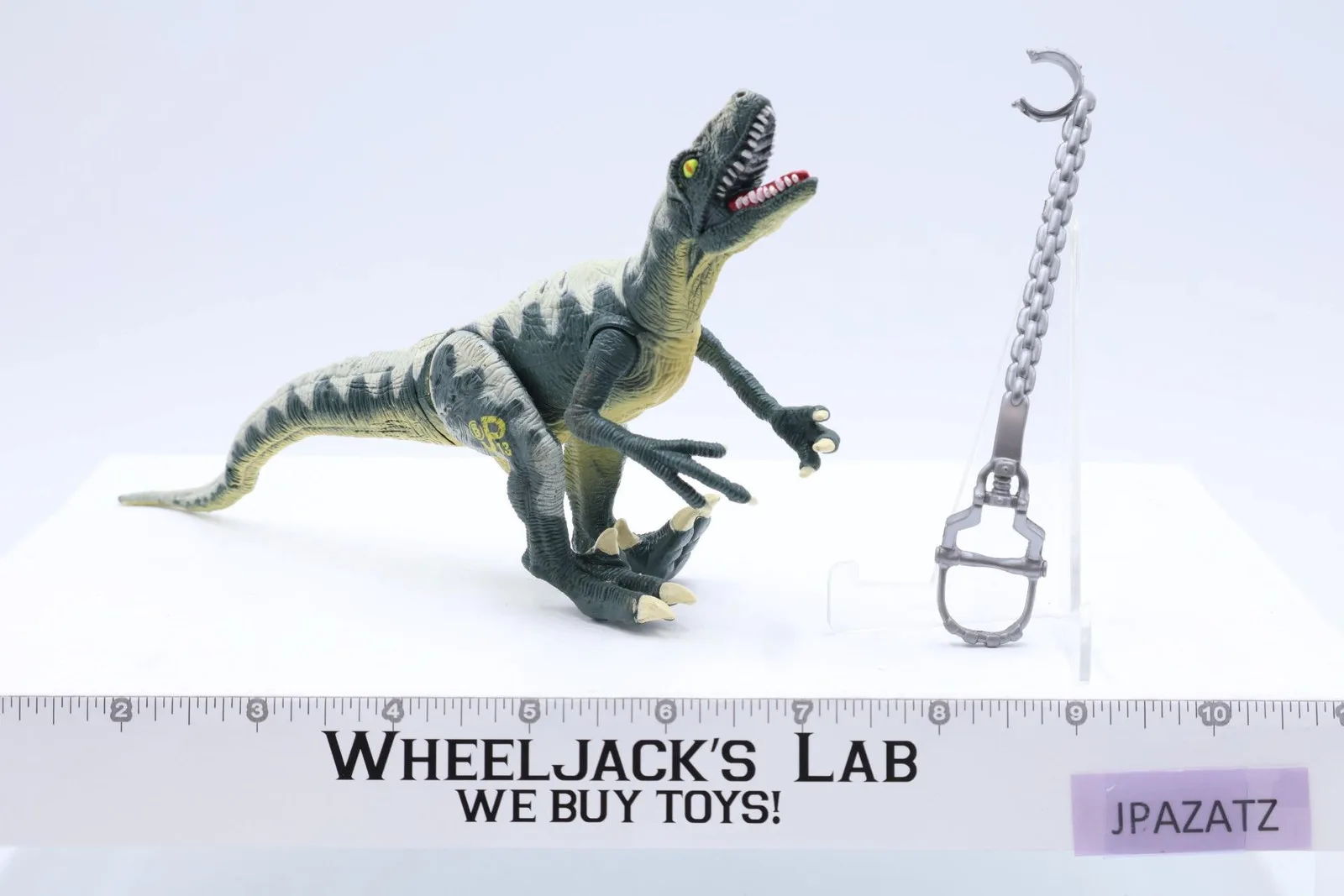 Velociraptor Cyclops JP13 Jurassic Park 100% Complete Lost World 1997 Figure - Wheeljack's Lab