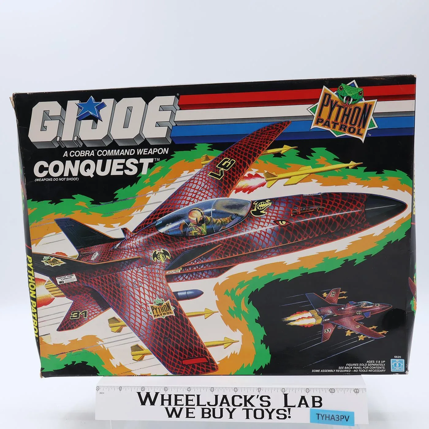 Conquest X-30 100% Complete GI Joe Python Patrol 1989 Hasbro Vehicle ...