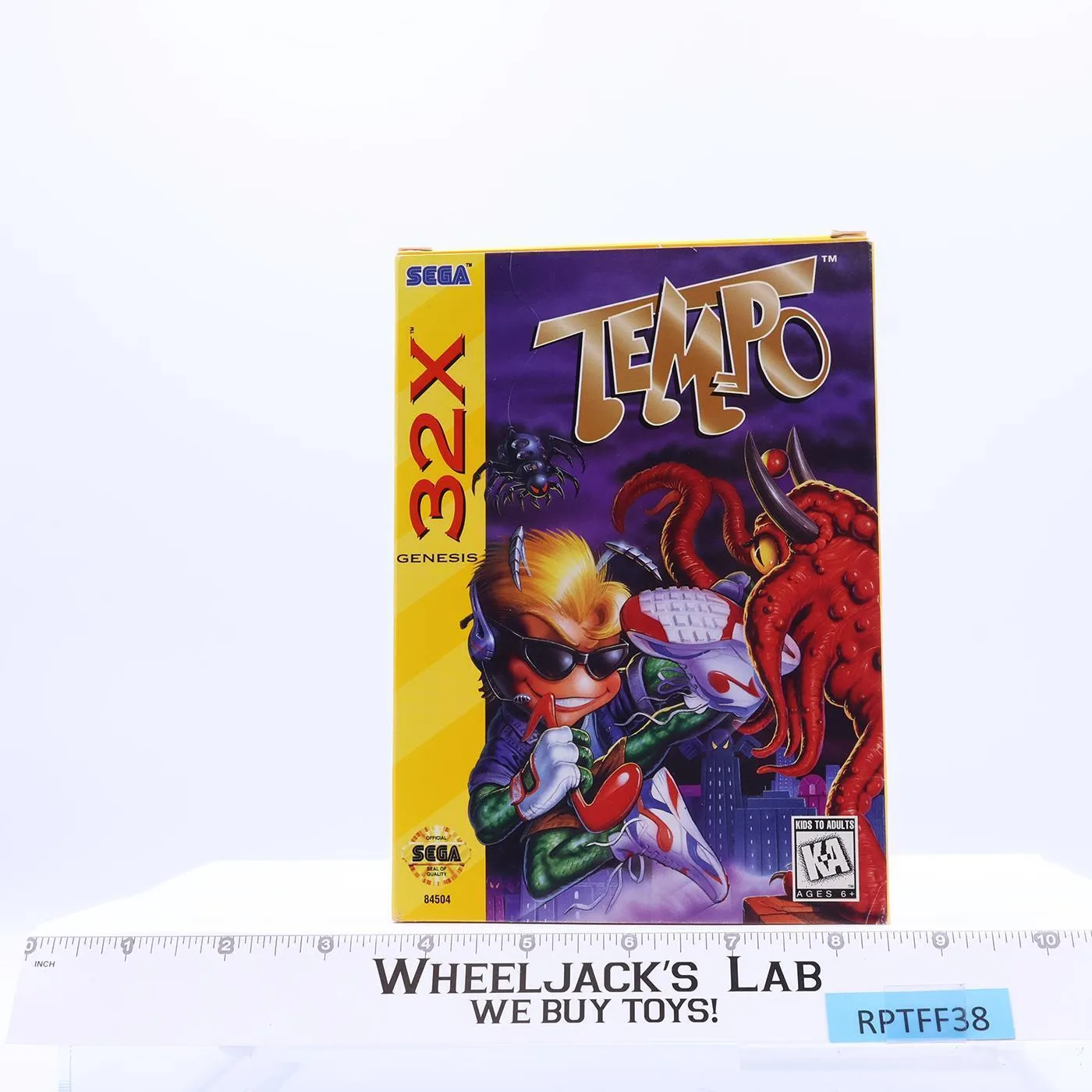 Tempo SEGA Genesis 1995 Cartridge Case & Instructions Vintage ...