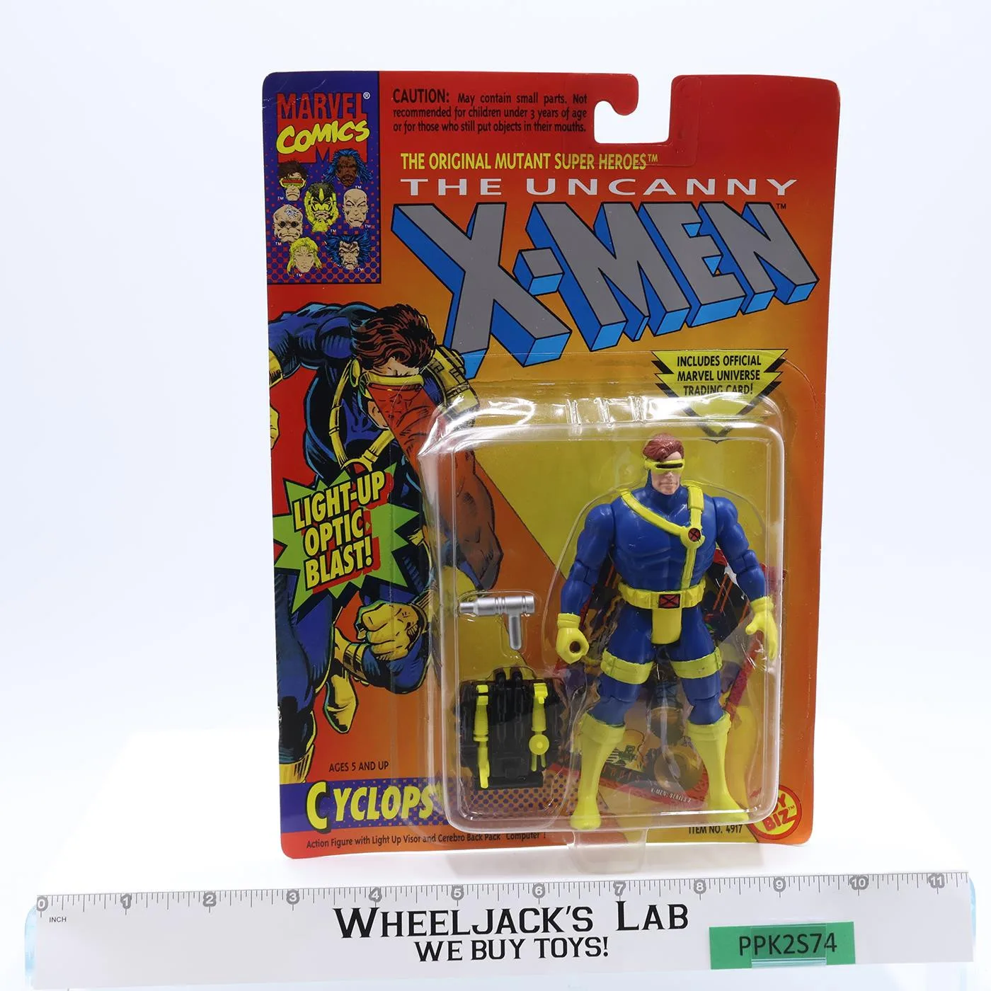 Cyclops Light Up Optic Blast The Uncanny X-Men Toybiz MOSC 1993 Figure ...