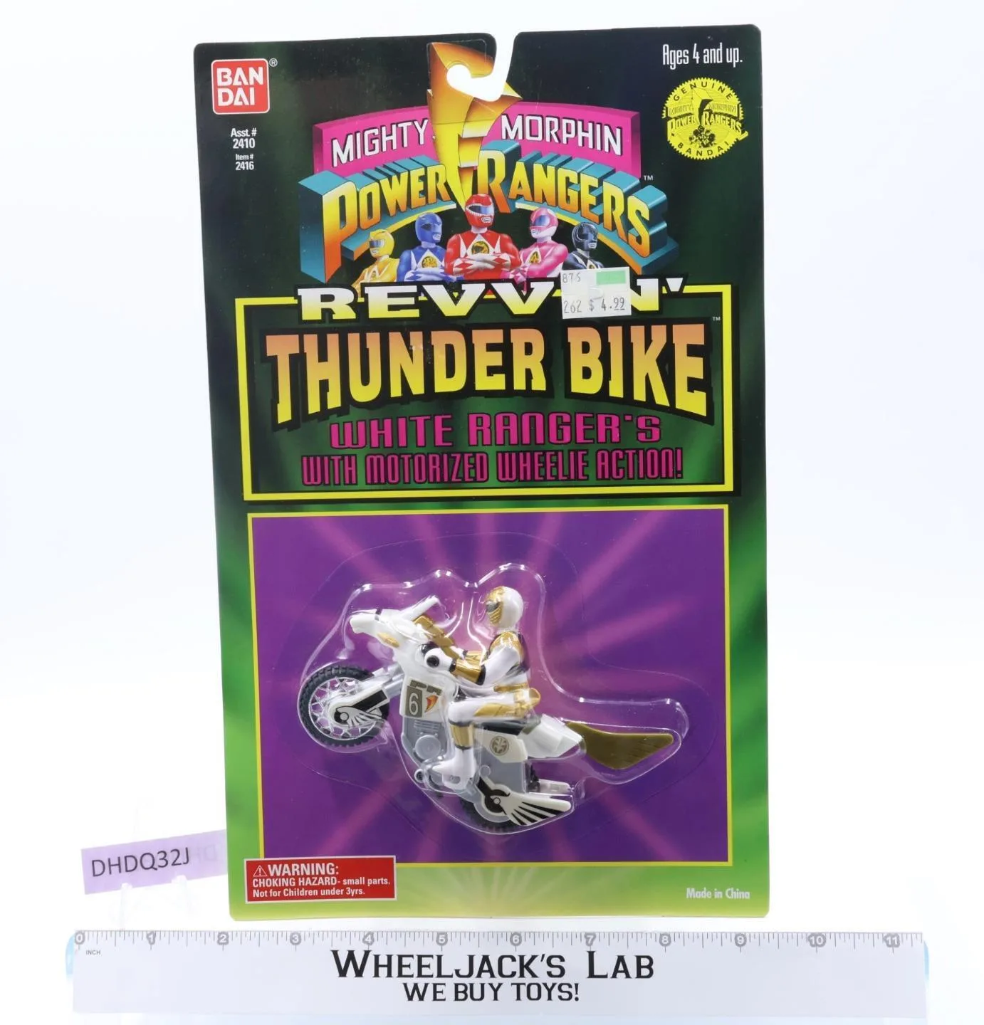 Revvin Thunder Bike Pink Ranger Mighty Morphin Power Rangers Bandai NEW ...