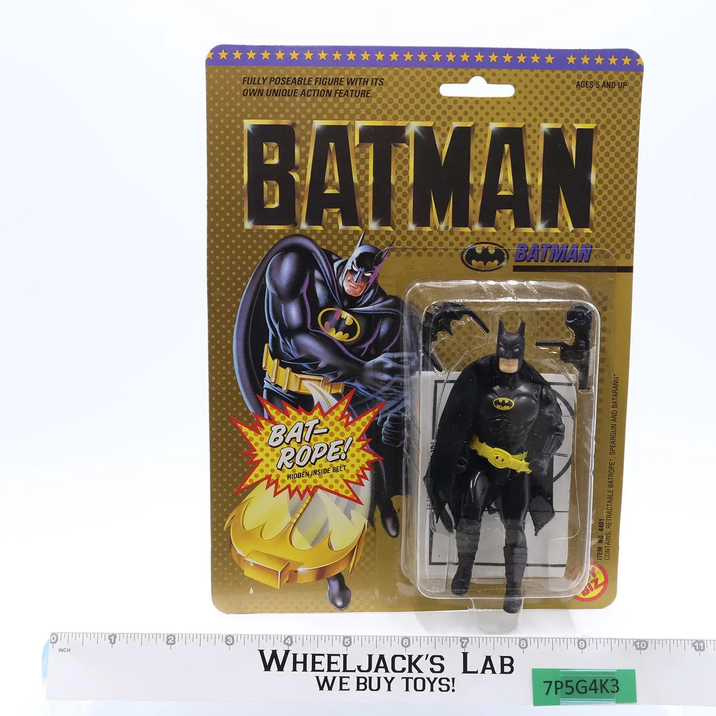 Batman Bat Rope DC Comics 1989 Toy Biz Vintage Action Figure NEW MOSC ...