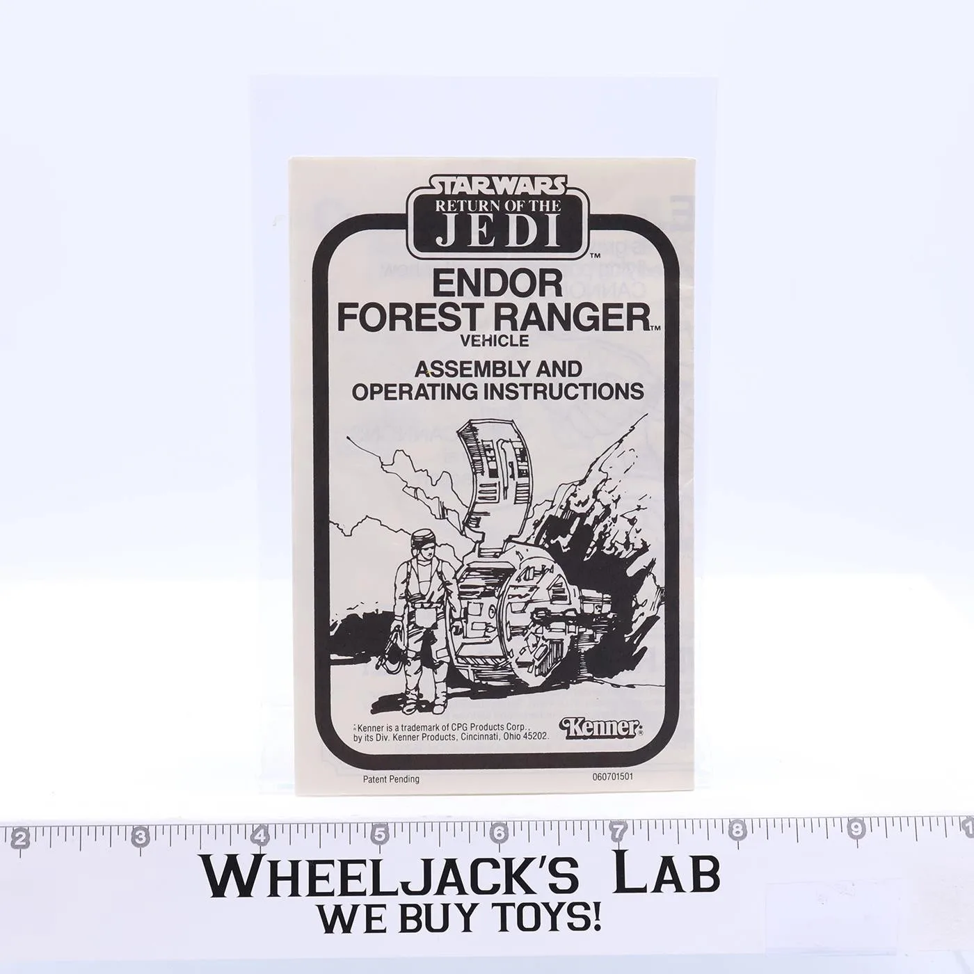 Endor Forest Ranger Instructions 1984 Star Wars Kenner Vintage ...