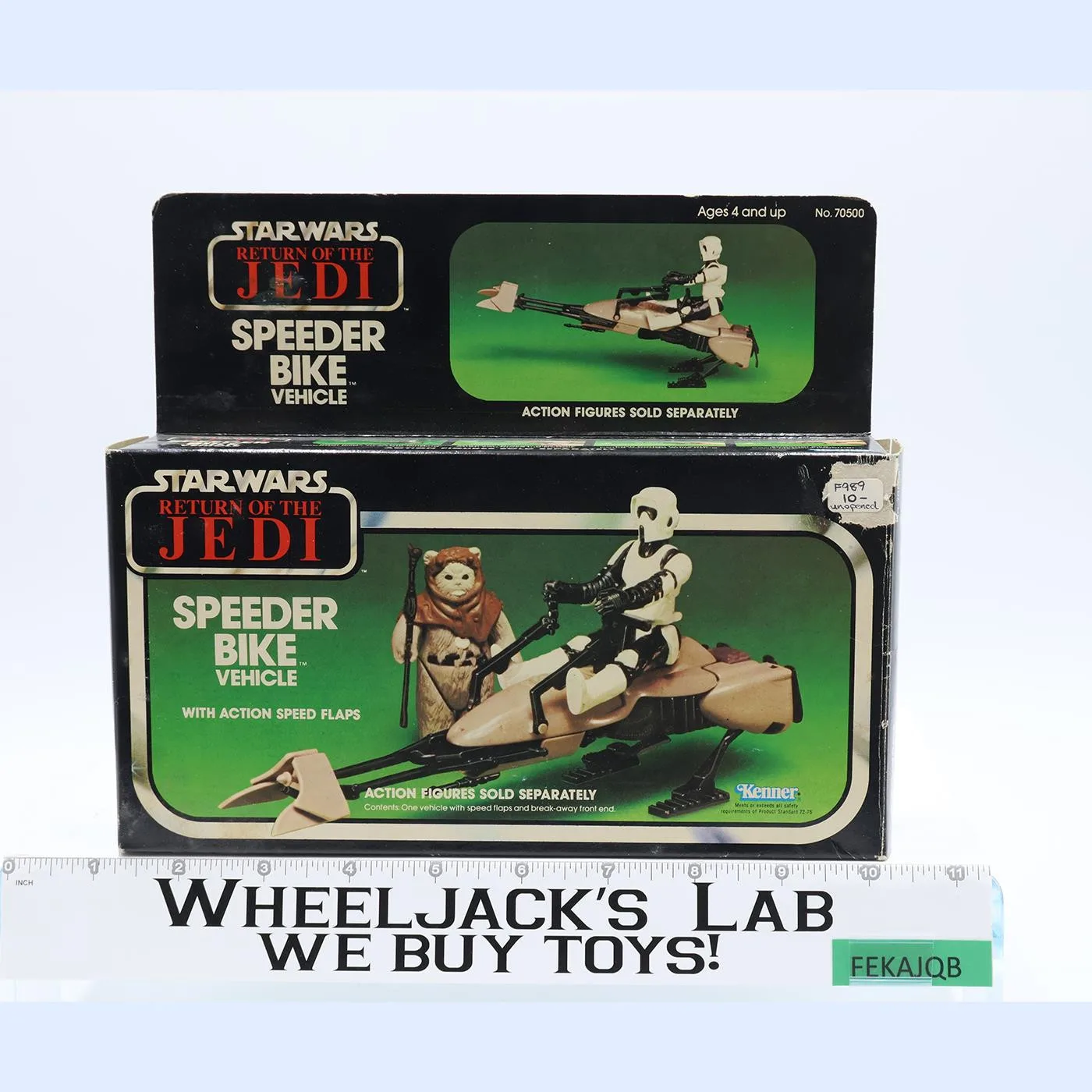 Speeder Bike 100% Complete W/Box Star Wars ROTJ 1983 Kenner Vehicle MINT - Wheeljack's Lab