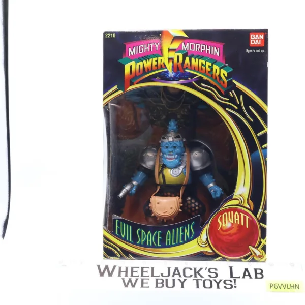 Squatt Mighty Morphin Power Rangers 1994 Bandai Action Figure NEW MISB ...