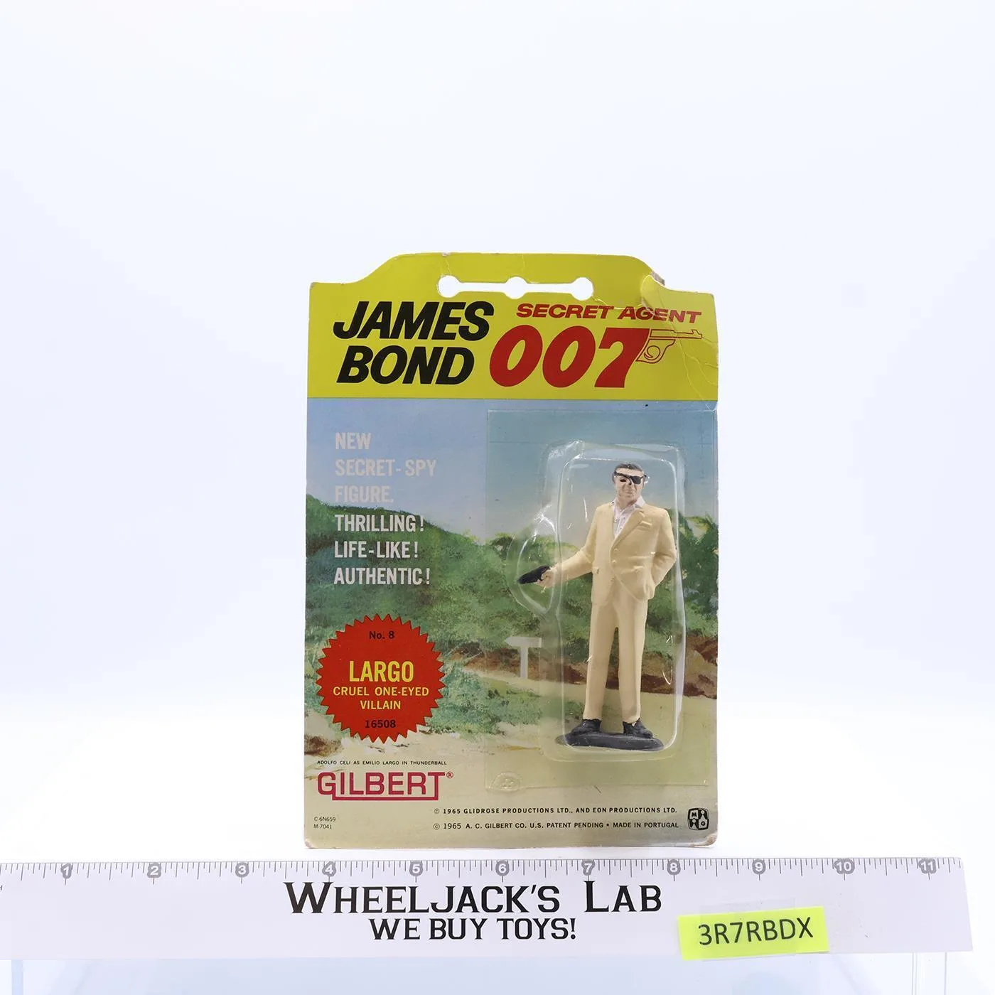 No.8 Largo Cruel One-Eyed Villain James Bond 007 1965 Gilbert NEW ...