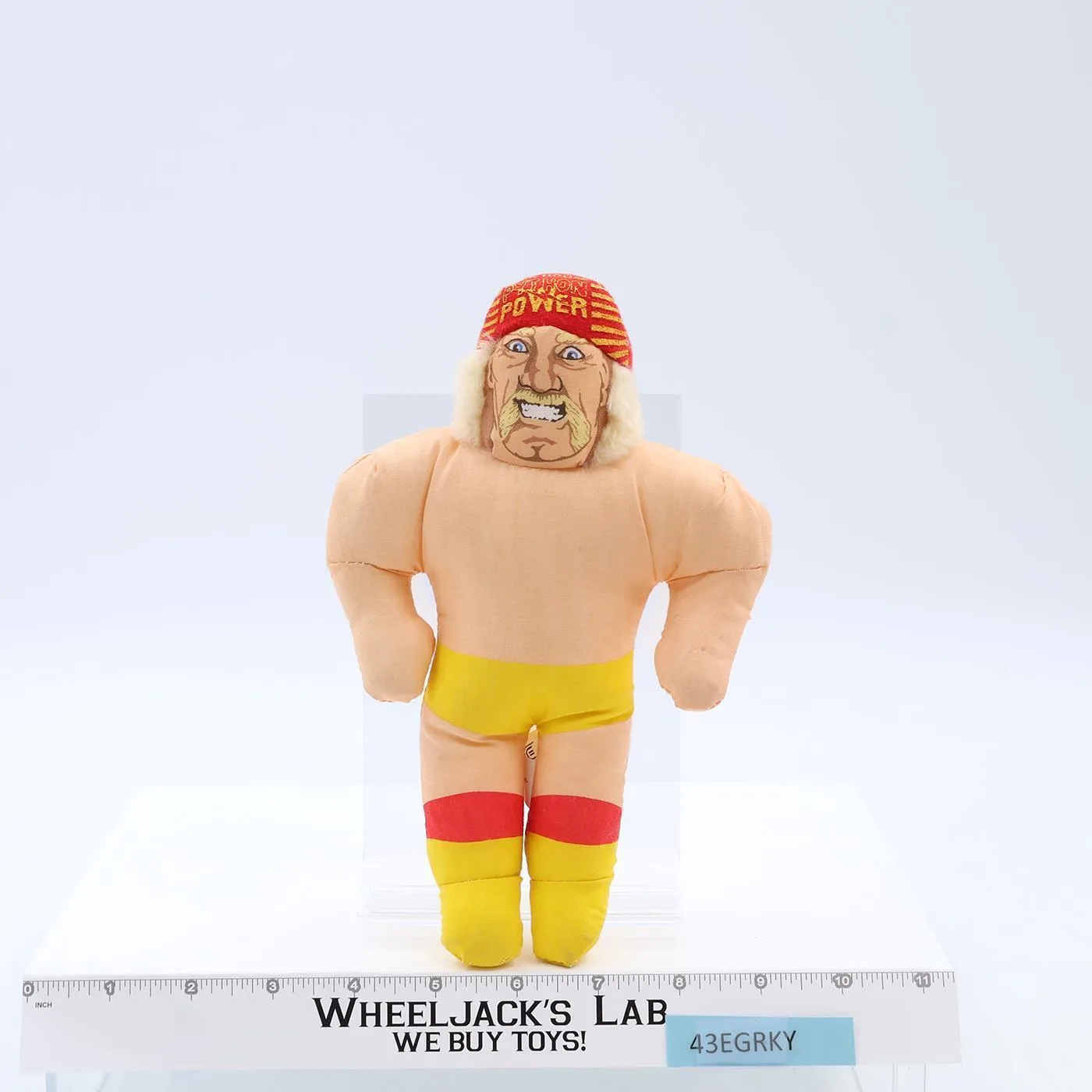 Hulk Hogan Python Power WWF Wrestling 1991 Ace Novelty 9" Plush Doll Vintage - Wheeljack's Lab
