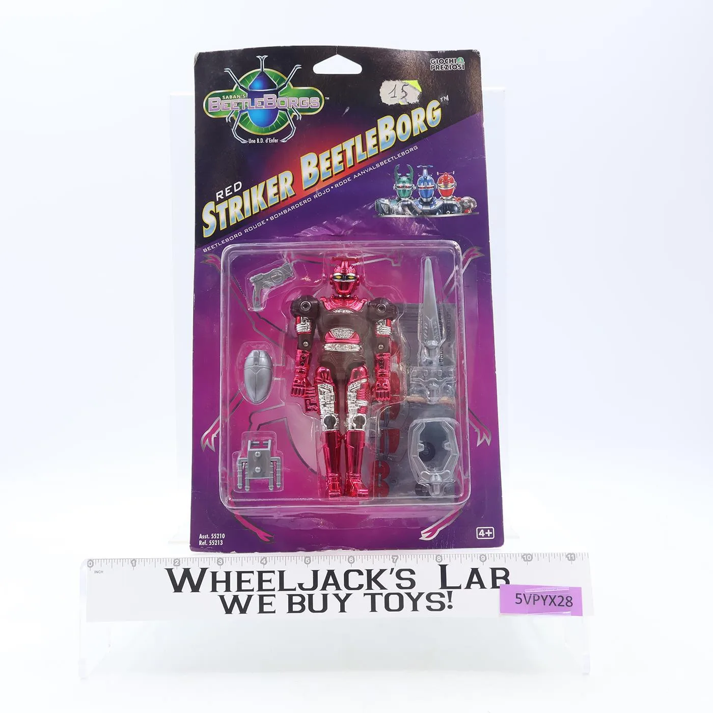 Red Striker Beetleborgs 1997 Bandai Action Figure NEW MOSC SEALED ...