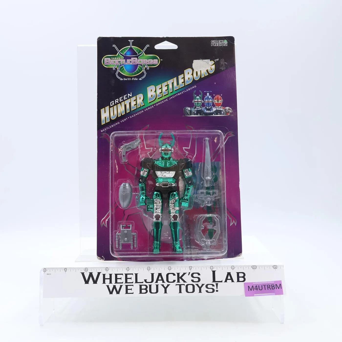 Green Hunter Beetleborgs 1997 Bandai Action Figure NEW MOSC SEALED ...