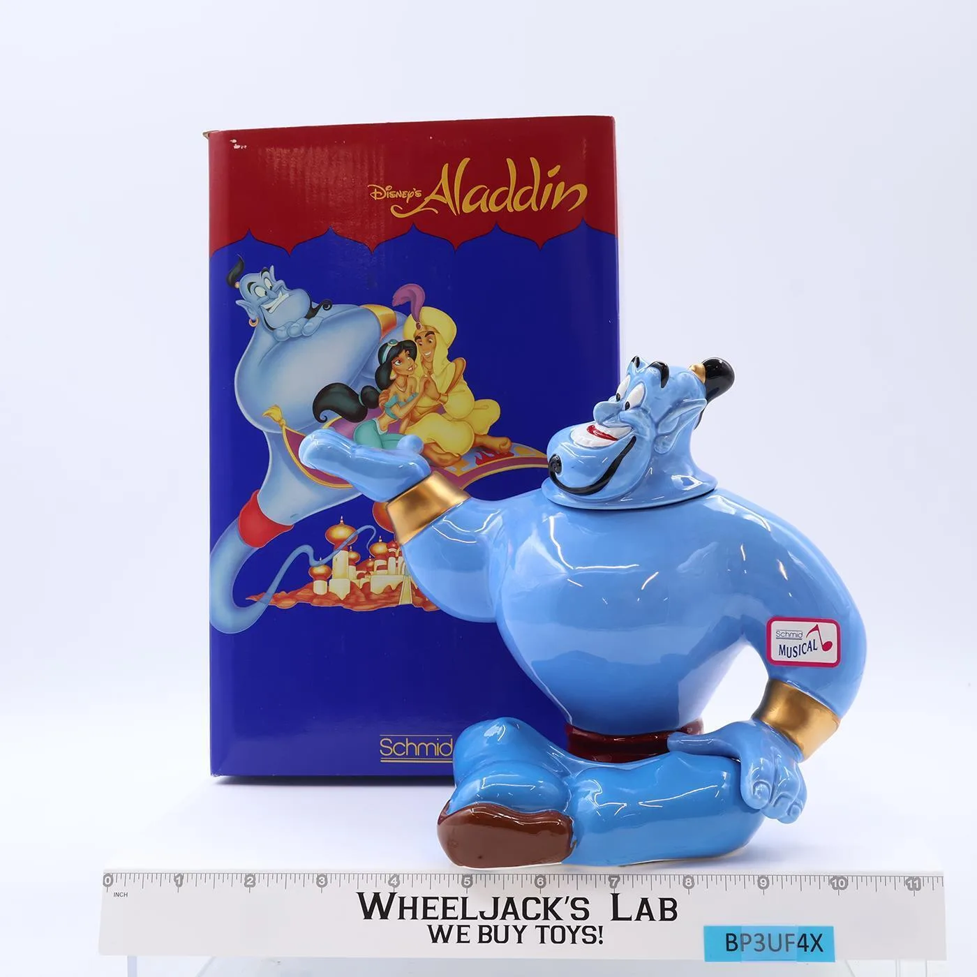 A Friend Like Me Ceramic Genie Musical Tea Pot Aladdin Disney Schmid NEW MIB - Wheeljack's Lab