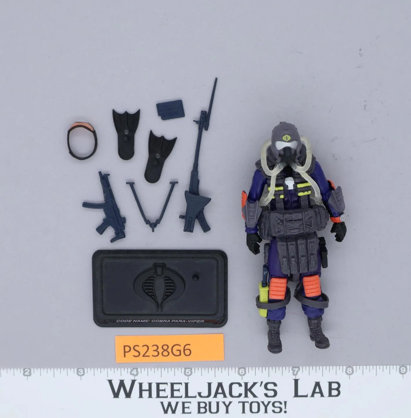 Cobra Para-Viper V1 100% Complete G.I. Joe 2008 Hasbro Action Figure ...