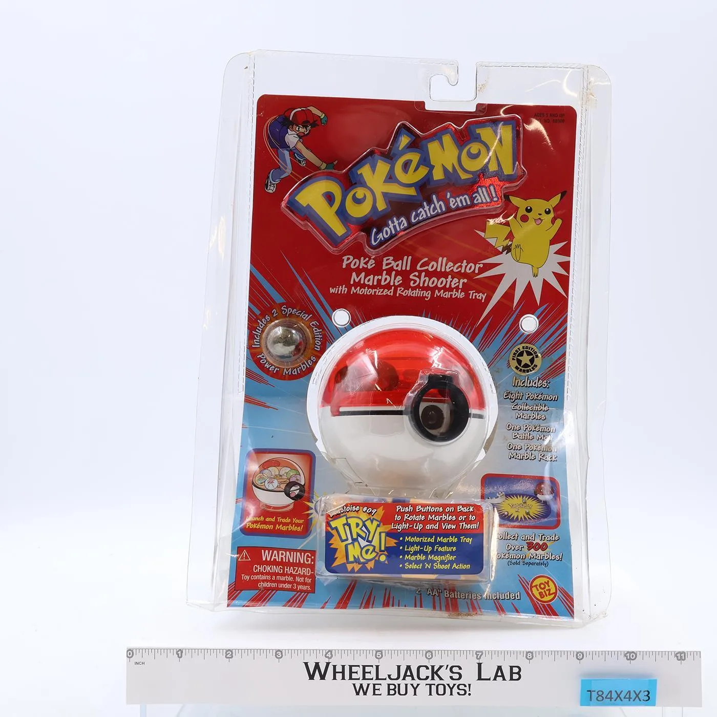Pokemon Blastoise #09 PokeBall Marble Shooter Nintendo Toy Biz 1999 1st ...