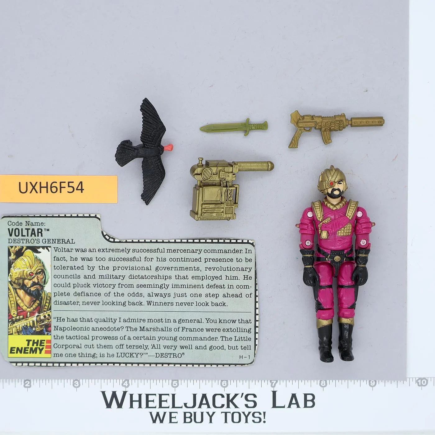 Voltar V1 100% Complete G.I. Joe 1988 Hasbro Vintage Action Figure ...