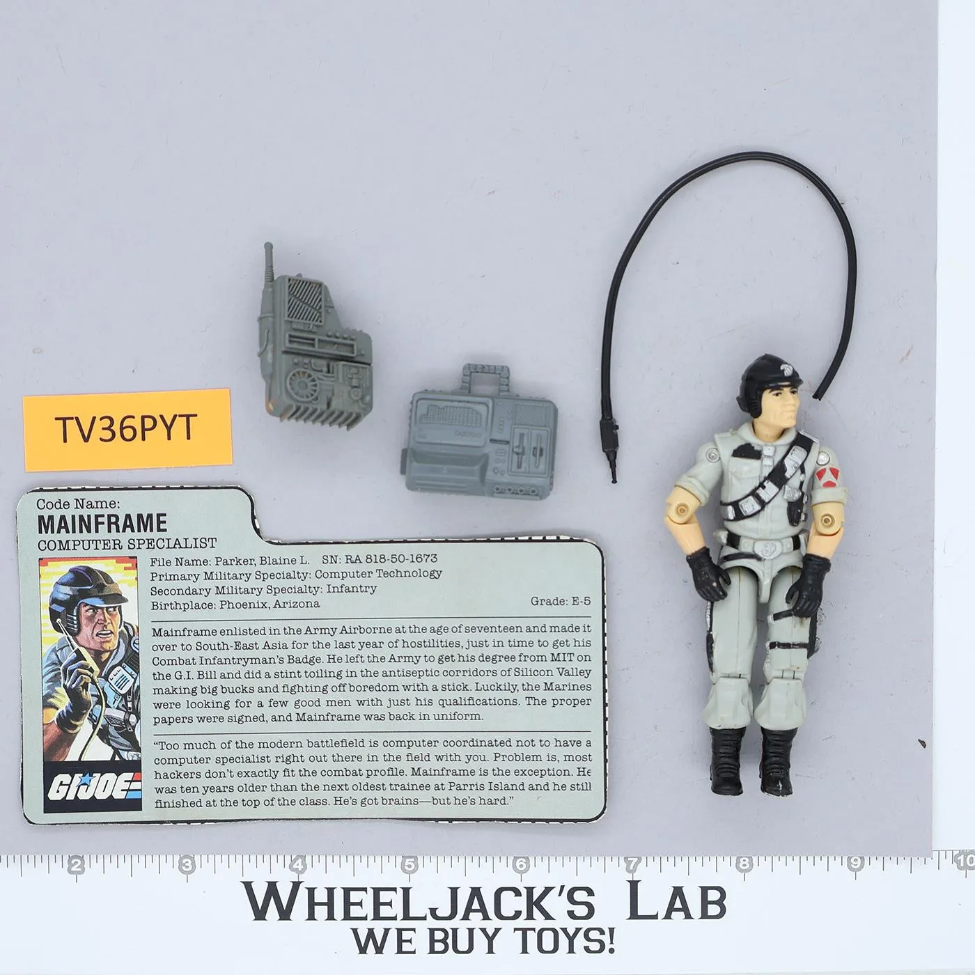 Mainframe V1 100% Complete G.I. Joe 1986 Hasbro Vintage Action Figure ...