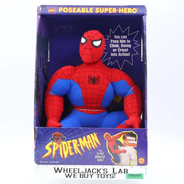 Spider-Man Posable Super-Hero 1994 Toybiz Plush Figure NEW SEALED ...