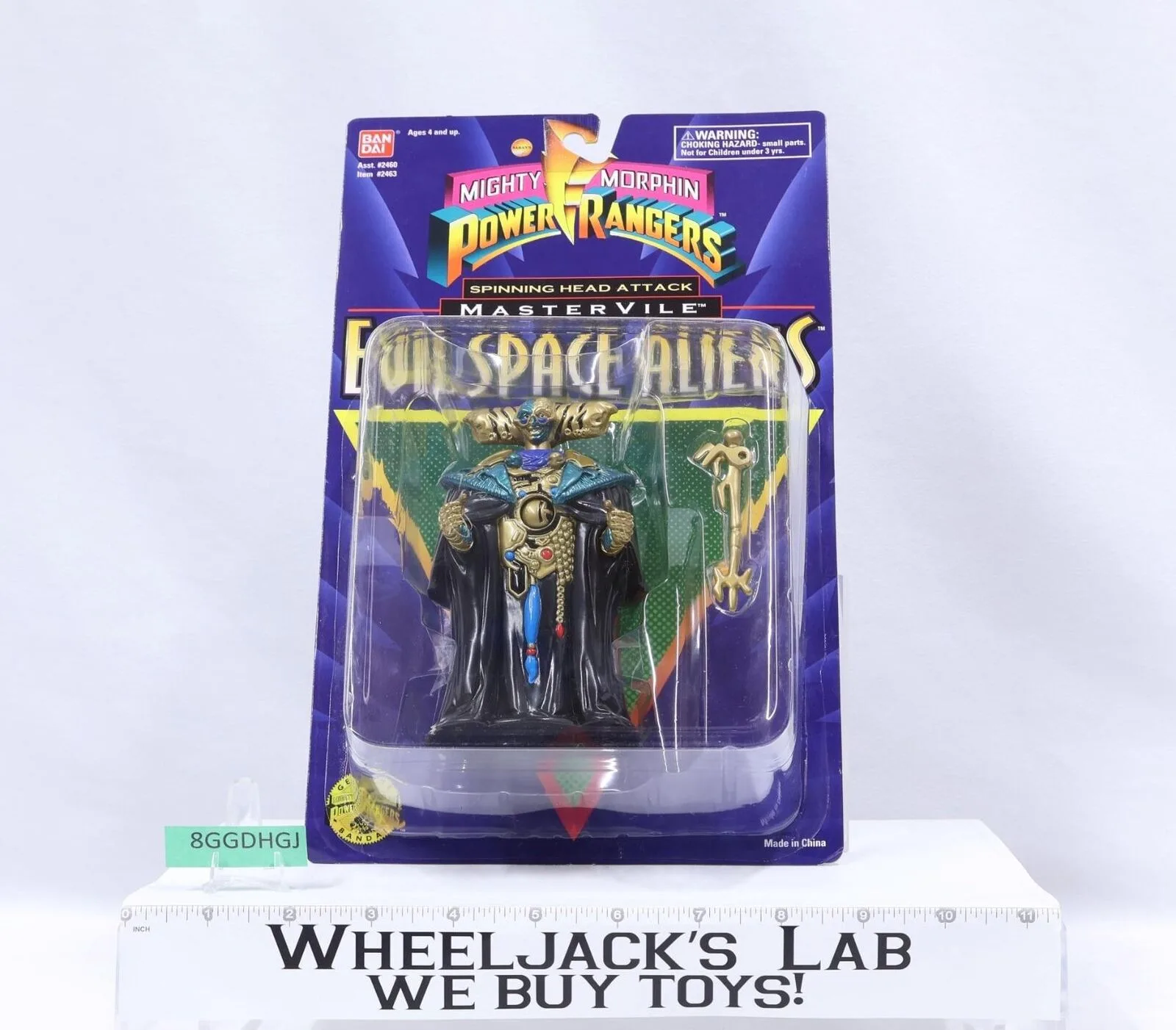 Spinning Head Attack Master Vile Mastervile Evil Space Power Rangers ...