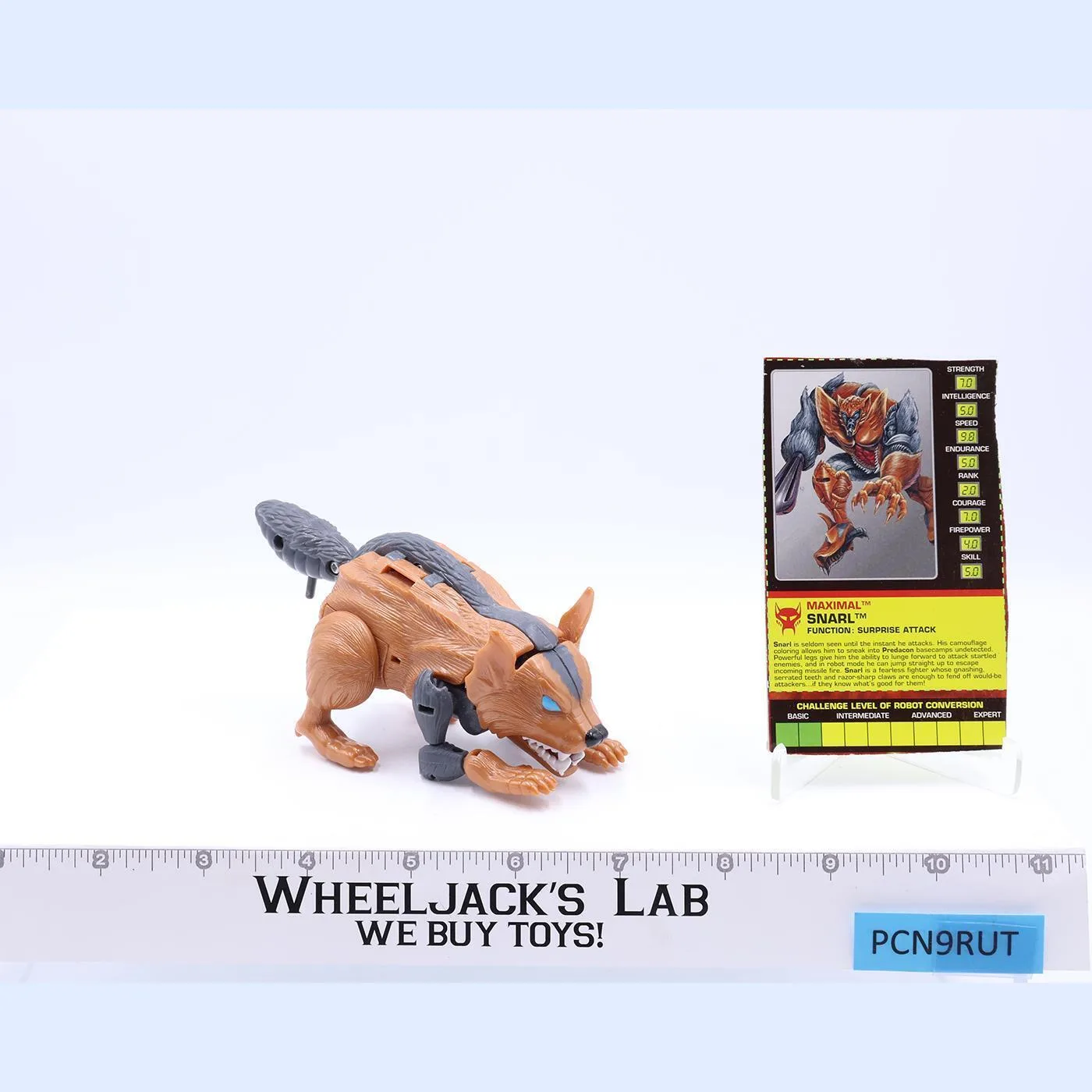 Snarl 100% Complete Transformers Beast Wars 1996 Hasbro Action Figure ...