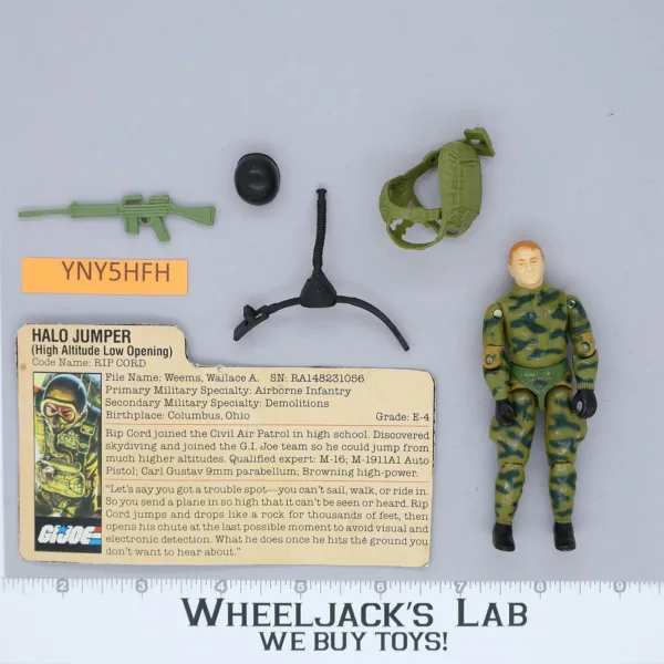 Rip Cord V1 100% Complete G.I. Joe 1984 Hasbro Vintage Action Figure ...