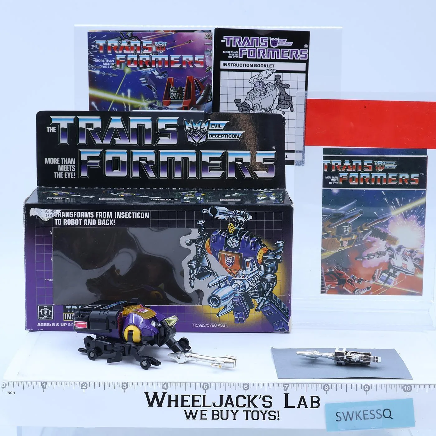 Bombshell W/Box 100% Complete 1985 Vintage Hasbro G1 Transformers ...