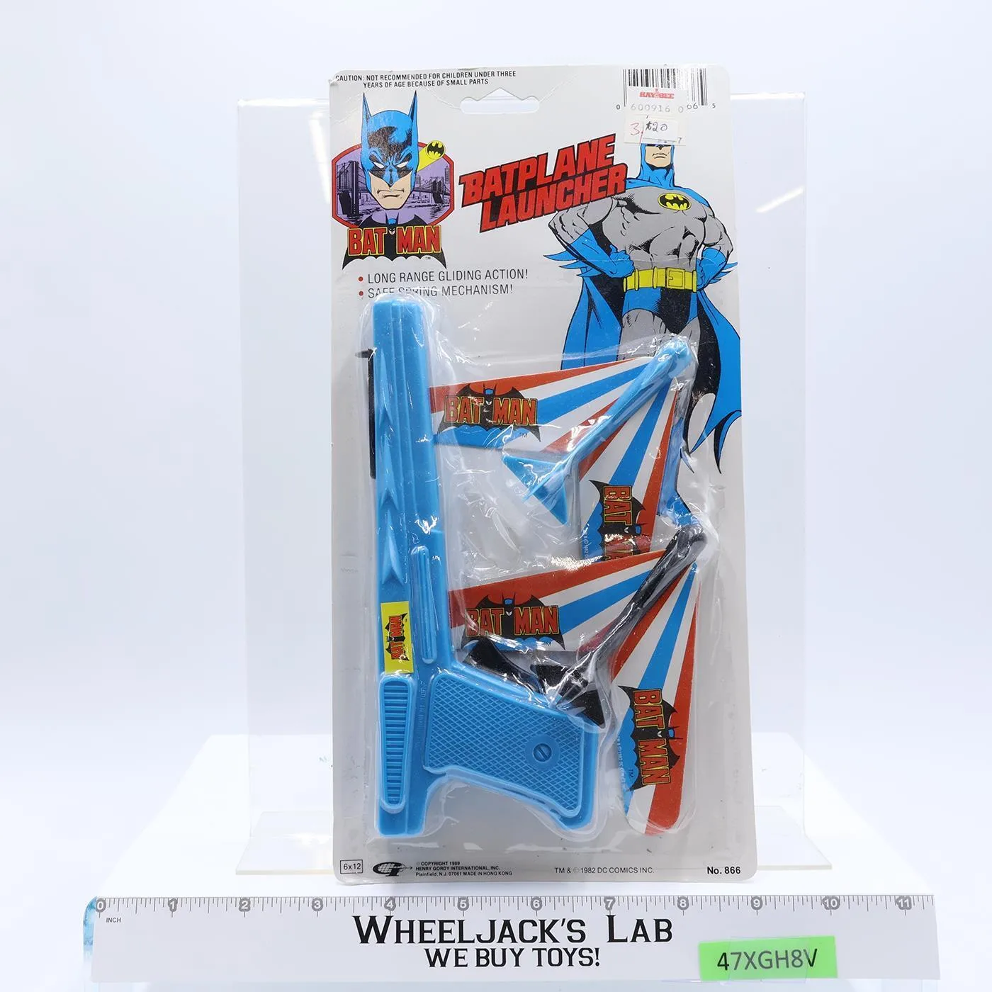 Batman Batplane Launcher DC Comics 1989 Henry Gordy NEW MOSC SEALED ...