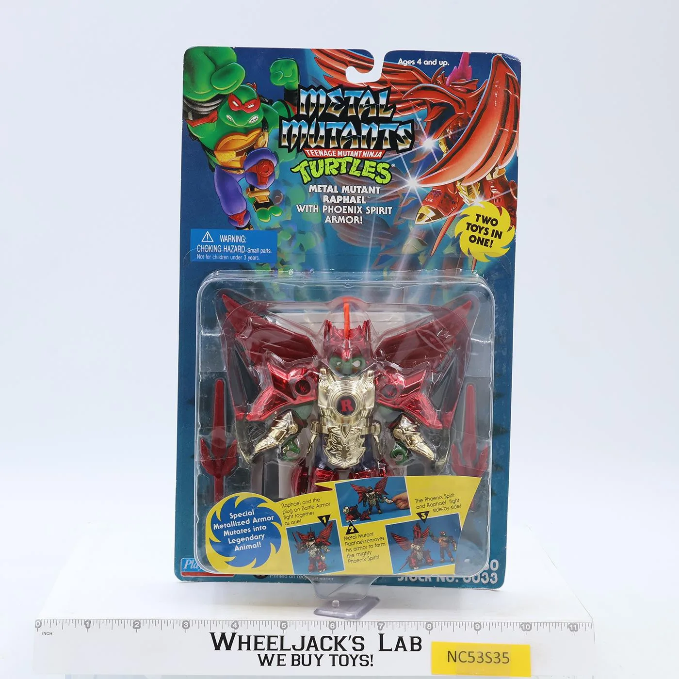 Metal Mutant Raphael Teenage Mutant Ninja Turtles TMNT 1995 Playmates ...