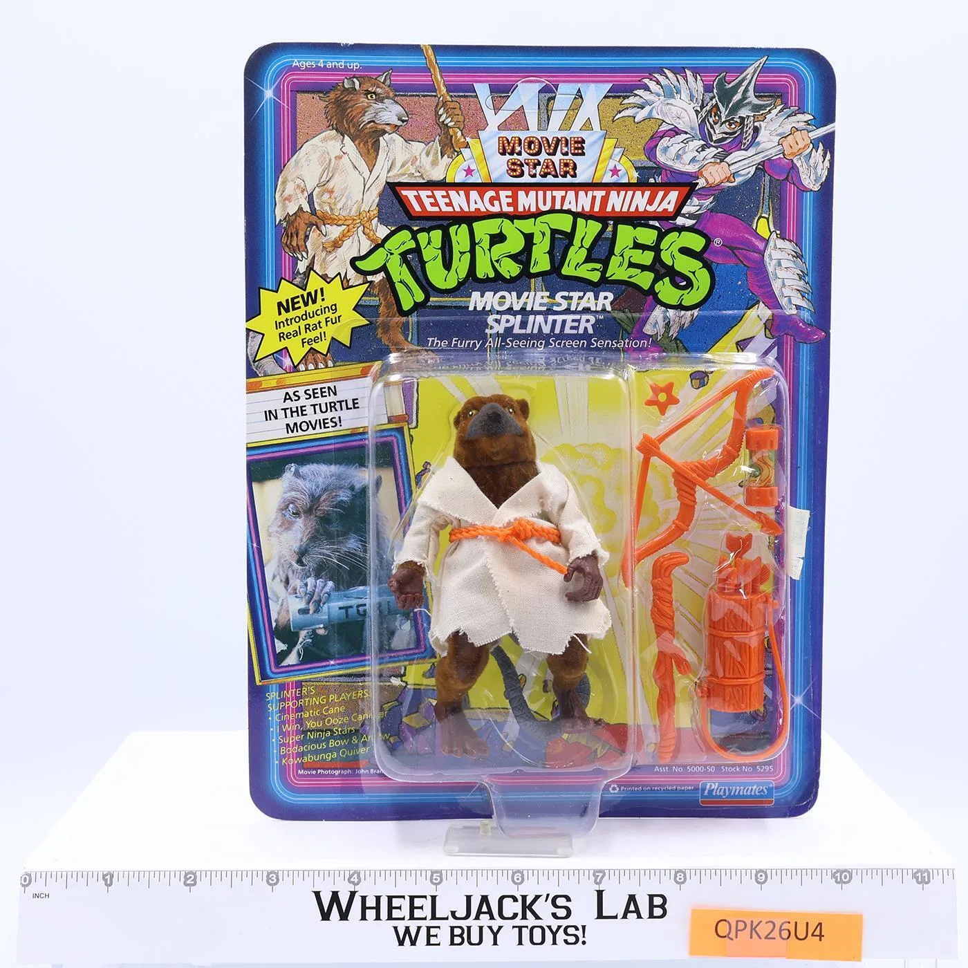 Movie Star Splinter Teenage Mutant Ninja Turtles TMNT 1992 Playmates ...