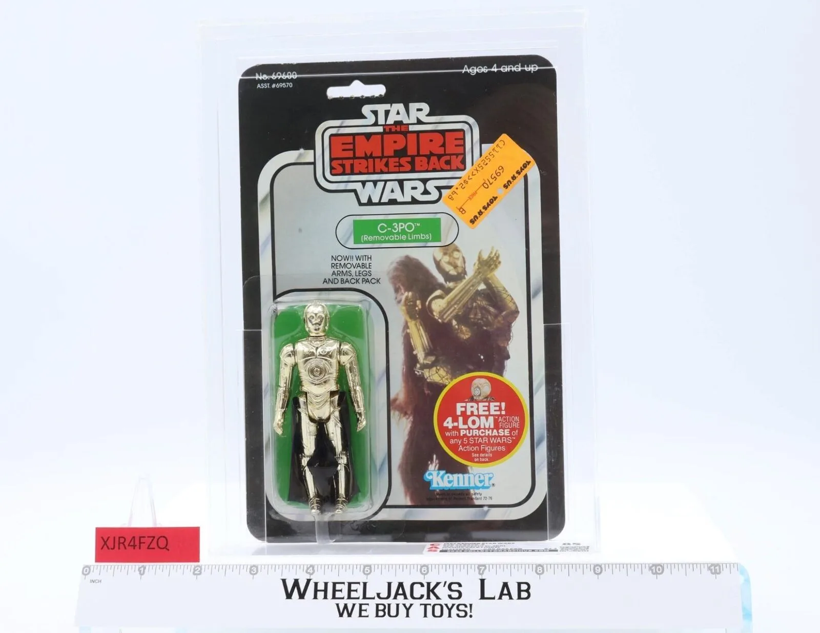 C-3PO Removable Limbs CAS GRADED 85 85/85/90 Star Wars ESB 47 Back-A ...