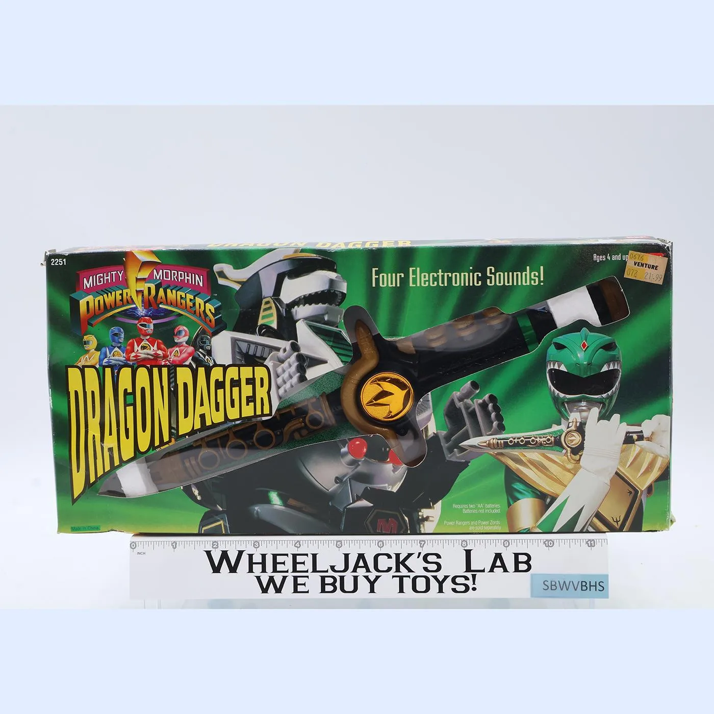 Dragon Dagger 100% Complete WORKS Power Rangers MMPR 1994 Bandai NEW ...