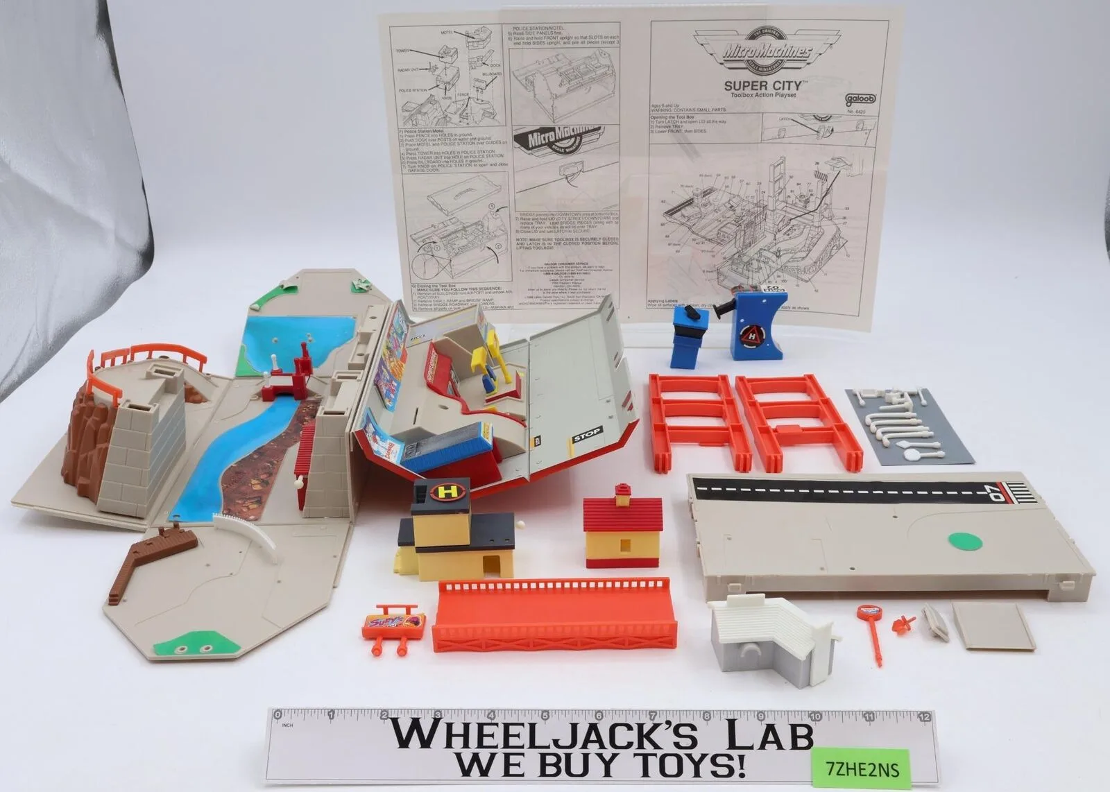 Super City Toolbox Micro Machines 1988 Galoob Carry Playset Case ...