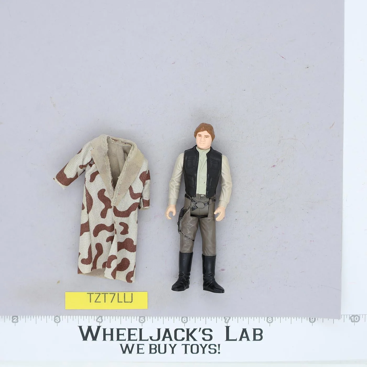 Han Solo Trench Coat Star Wars ROTJ Return of the Jedi 1983 Kenner ...