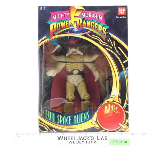 Bones Mighty Morphin Power Rangers 1994 Bandai Action Figure NEW MISB ...