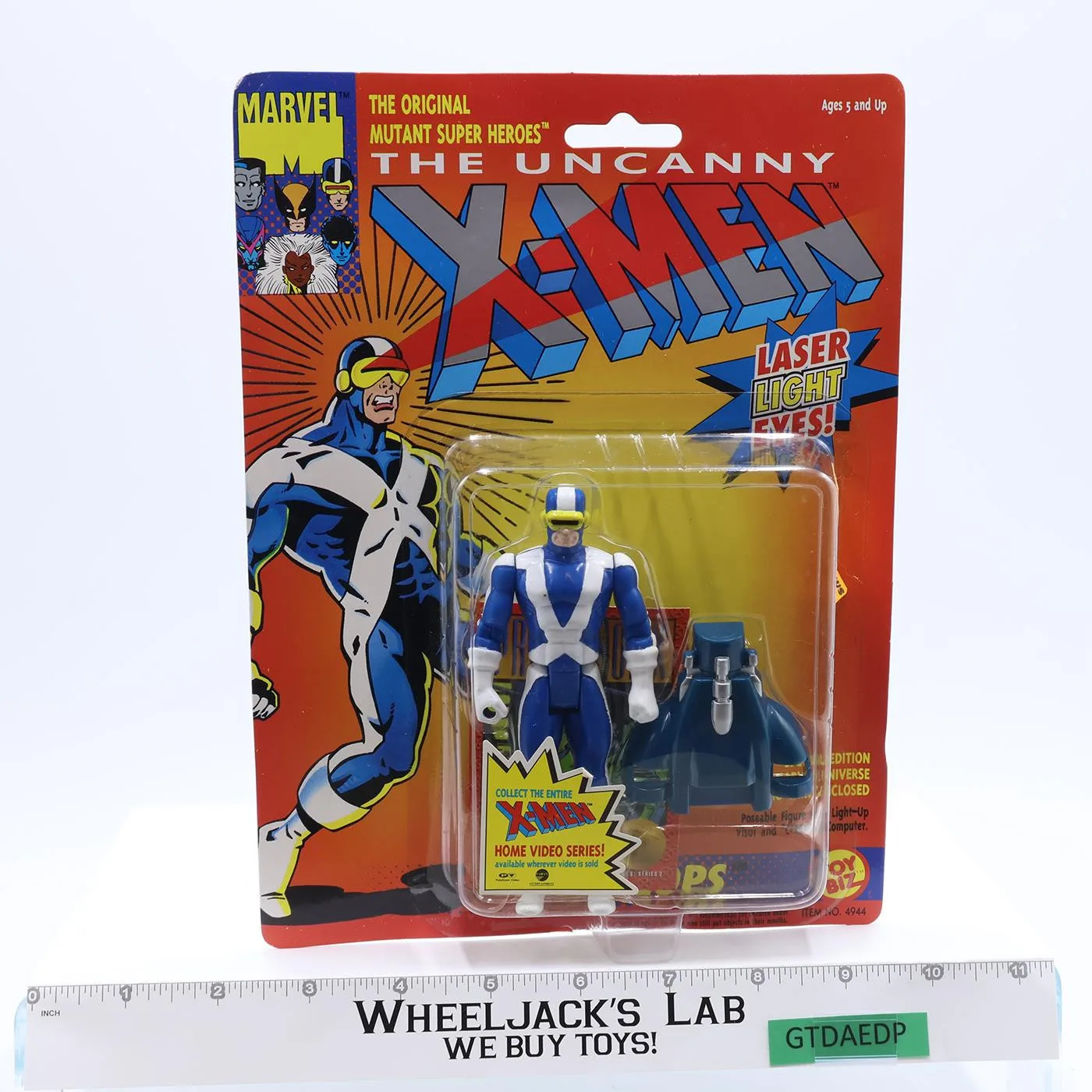 Cyclops W/Laser Light Eyes The Uncanny X-Men Toybiz MOSC 1993 Figure ...