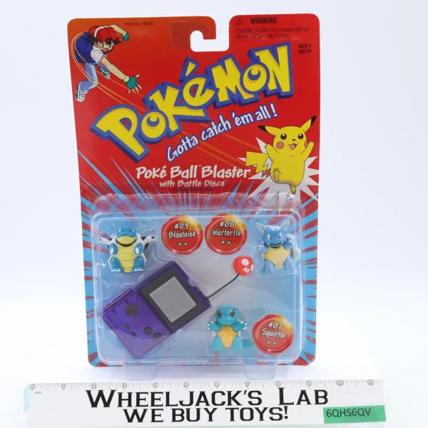 Pokemon Poke Ball Blaster with Battle Discs Blastoise Wartortle ...