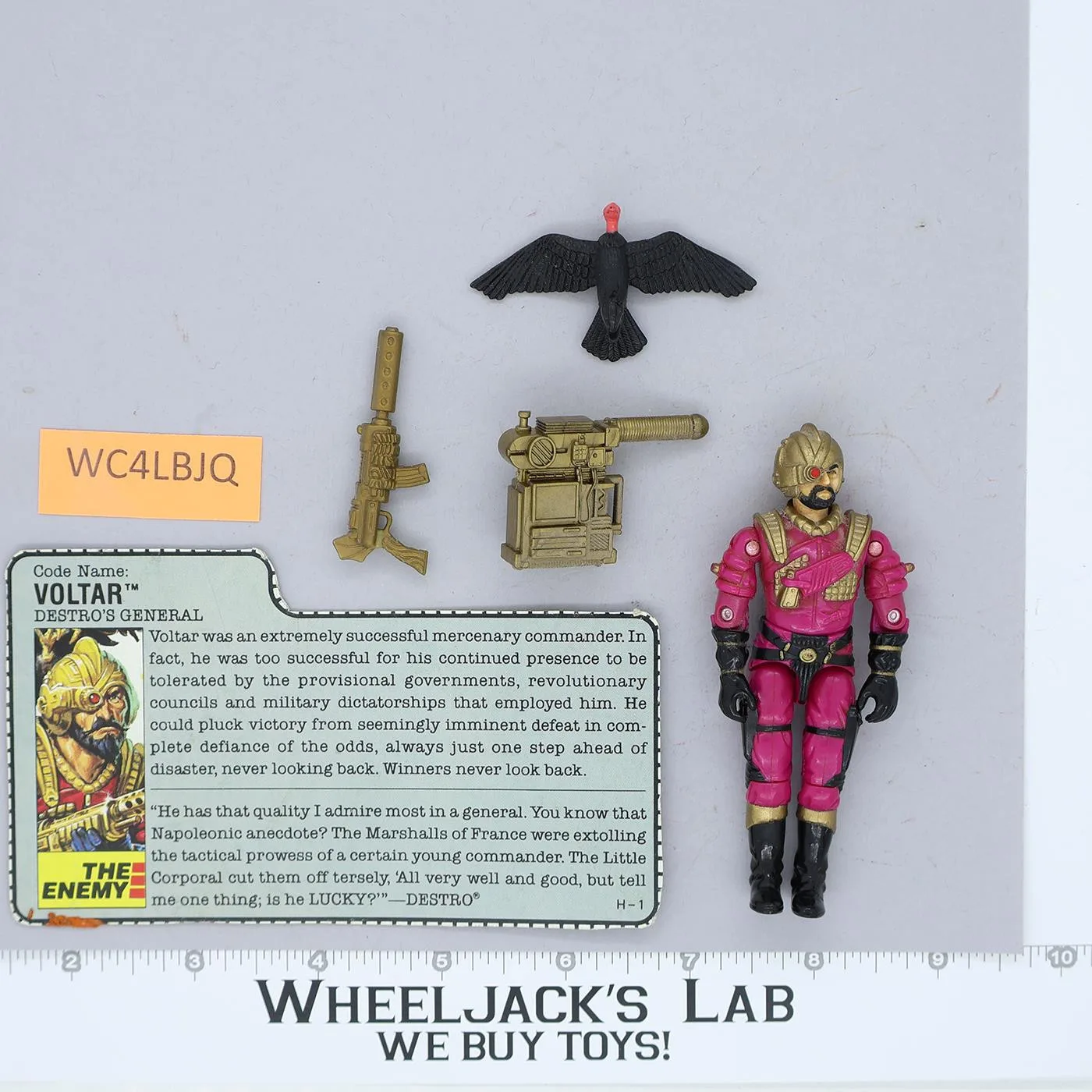 Voltar V1 100% Complete G.I. Joe 1988 Hasbro Vintage Action Figure ...