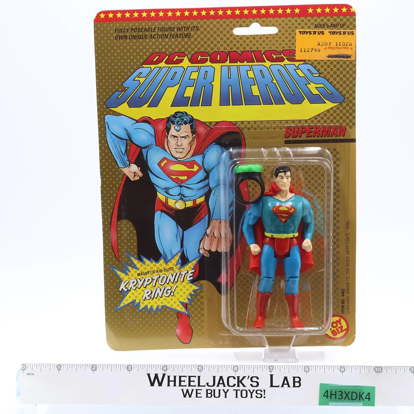 Superman Kryptonite Ring DC Comics Super Heroes 1989 Toy Biz Vintage ...