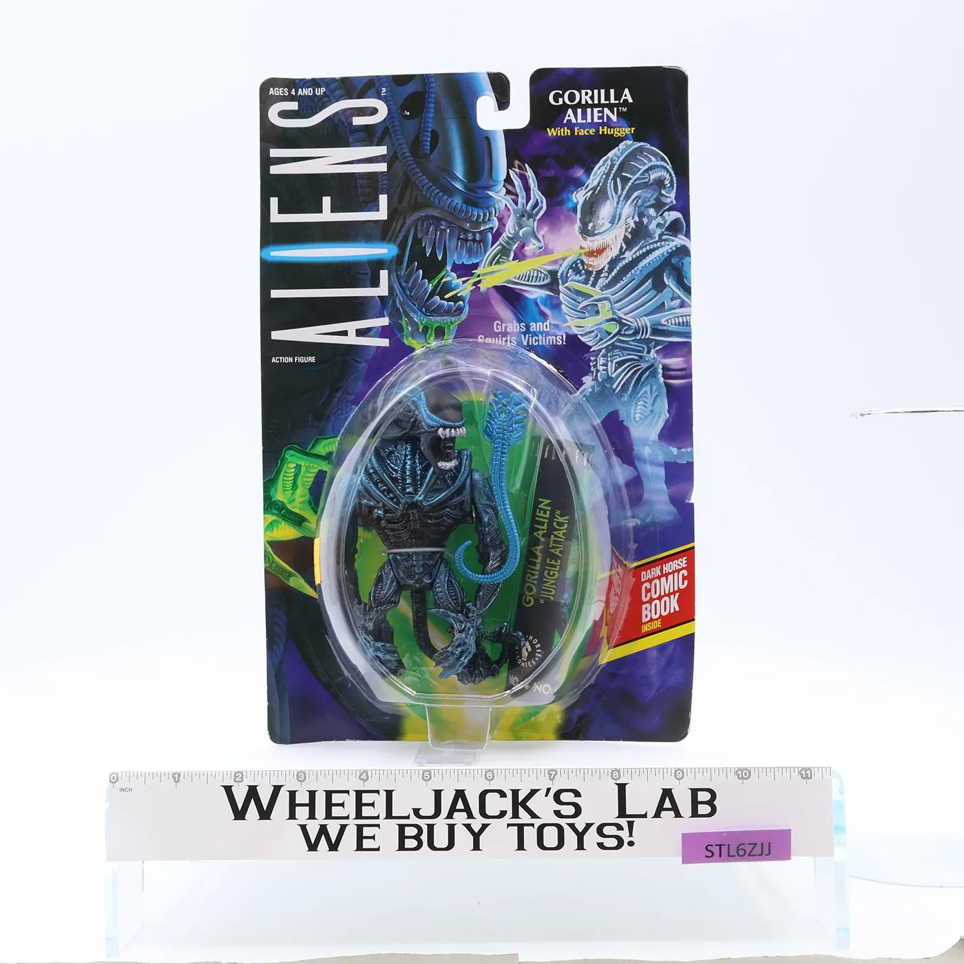 Gorilla Alien W/ Comic Aliens 1992 Kenner Vintage Action Figure NEW ...