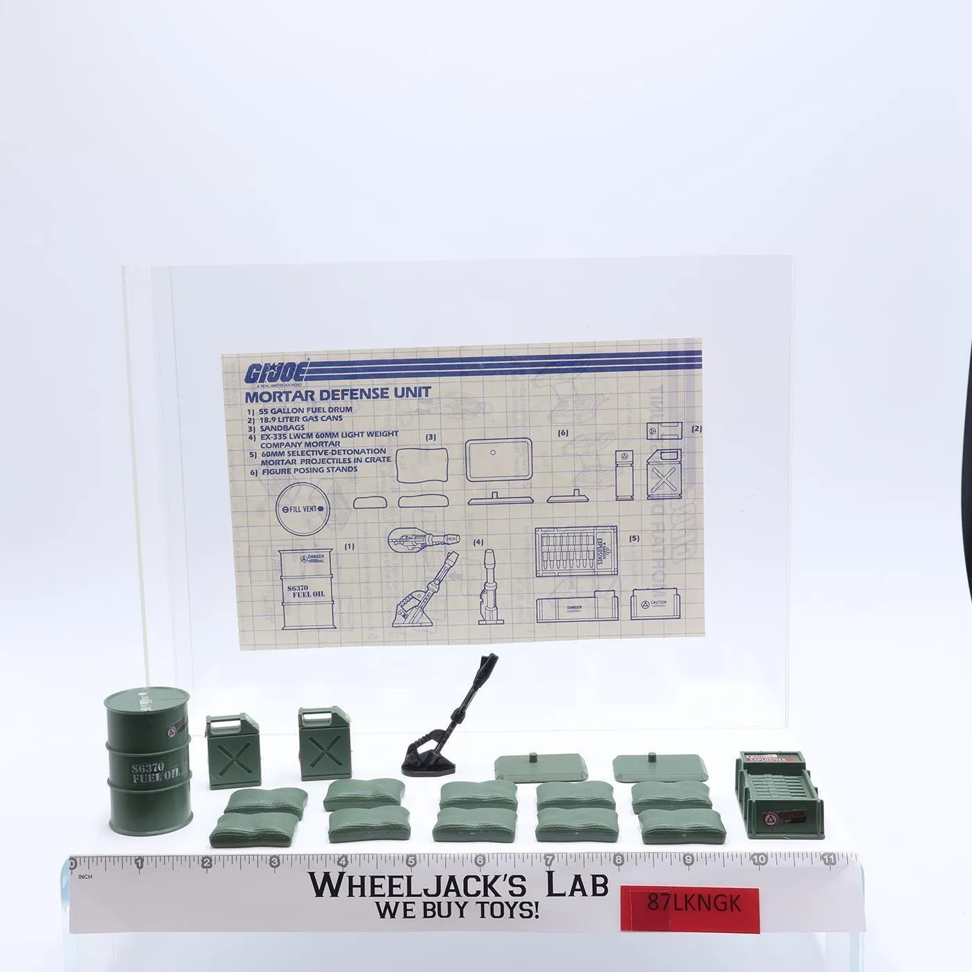 Mortar Defense Unit 100% Complete GI Joe 1984 Hasbro Action Figure ...