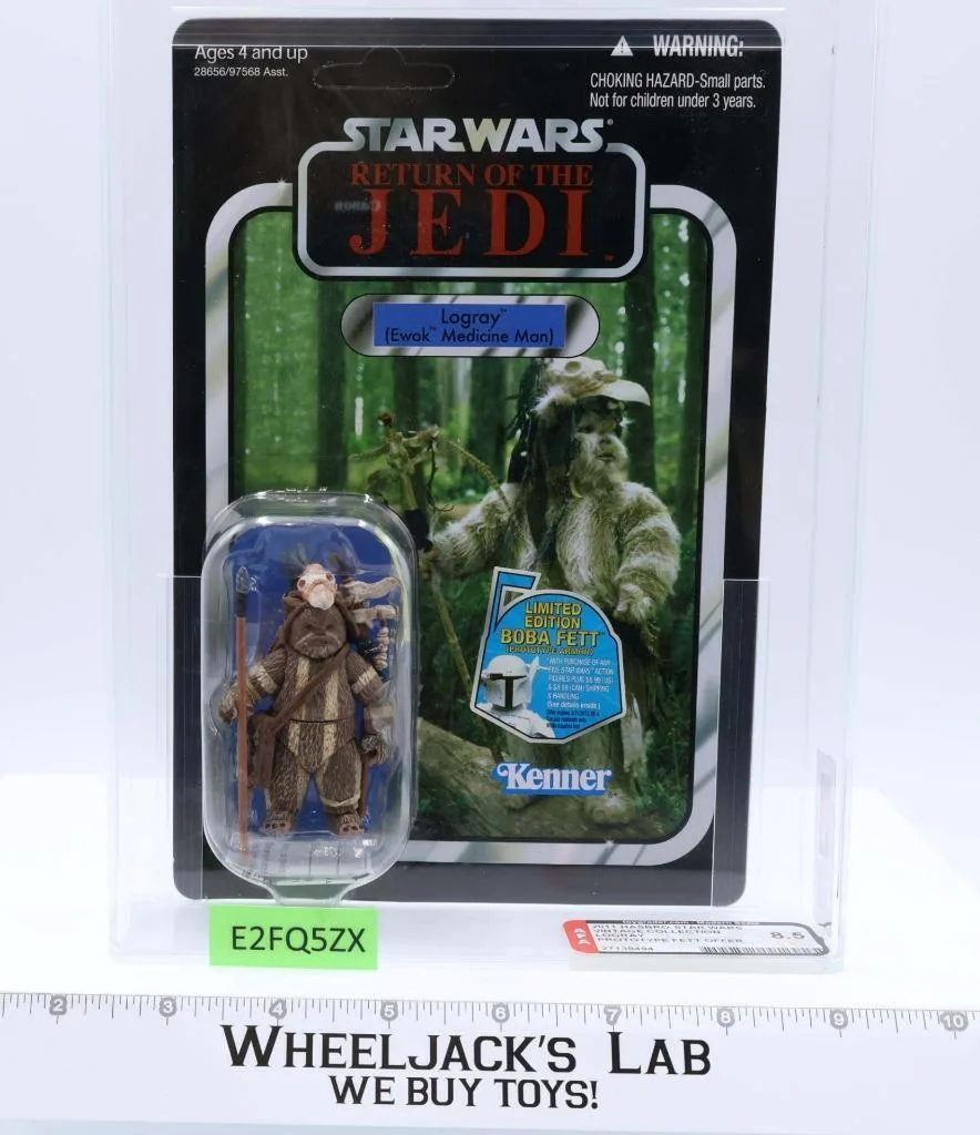 Logray Ewok AFA GRADED 8.5 The Vintage Collection Star Wars VC55 Hasbro - Wheeljack's Lab