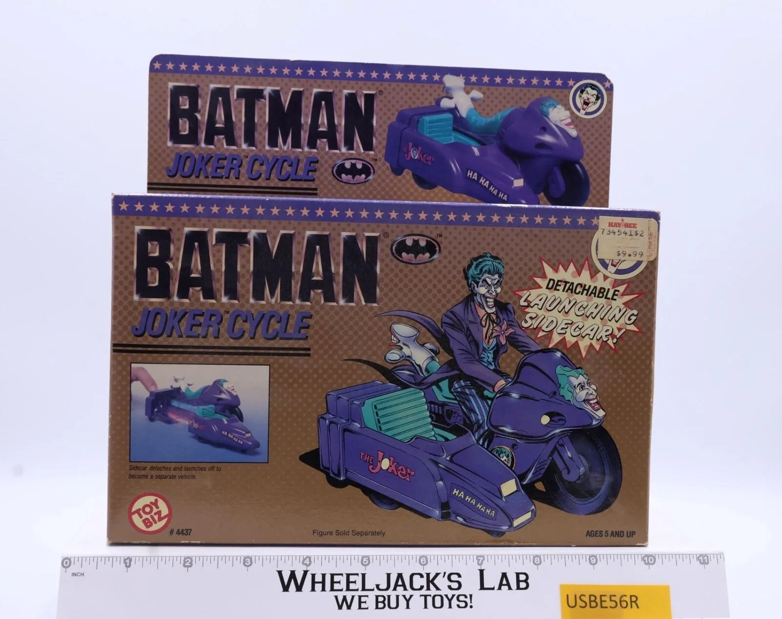 Joker Cycle DC Comics Batman 1990 Toy Biz Action Figure Vehicle NEW ...