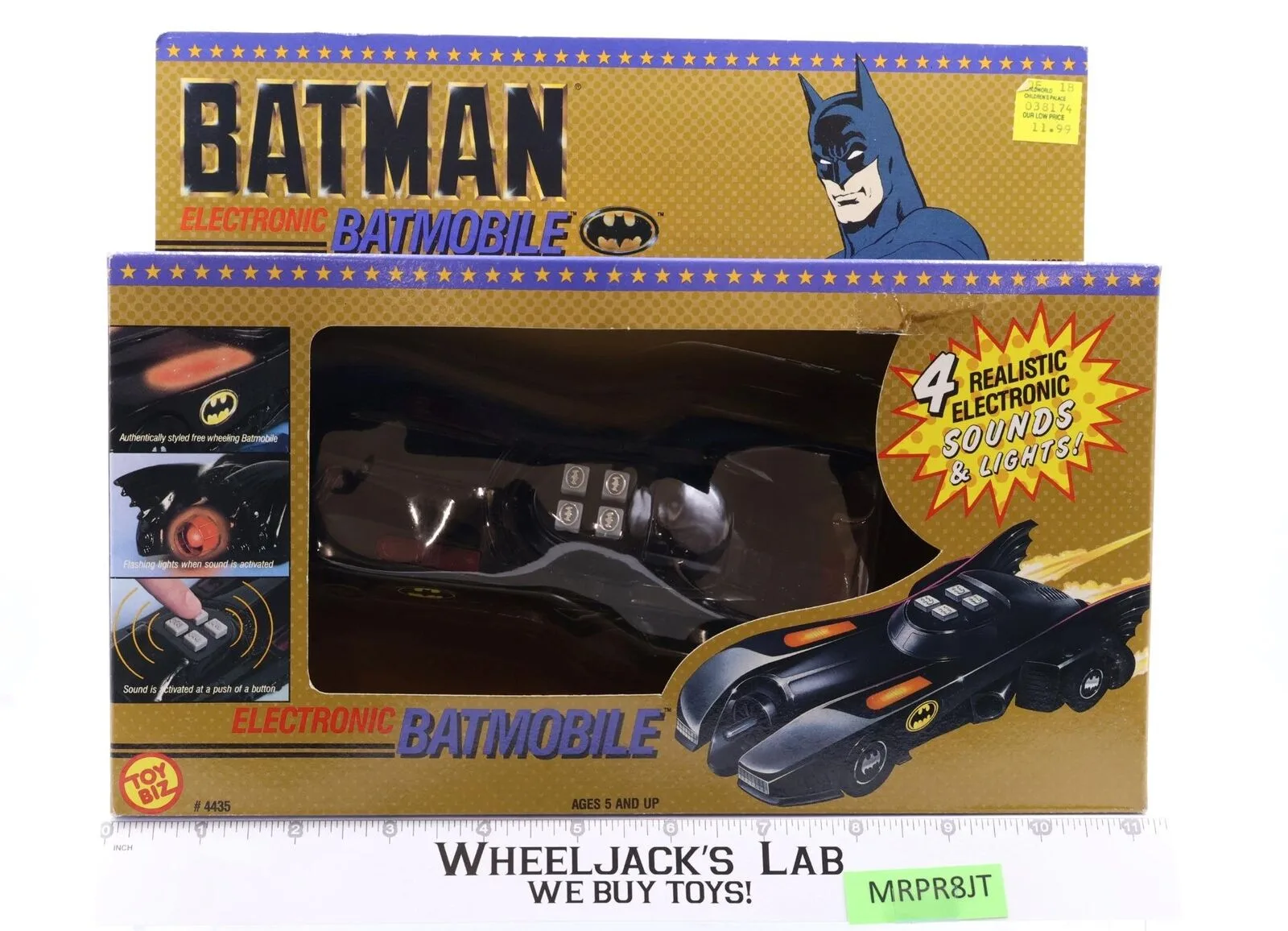 Electronic Batmobile DC Comics Batman 1990 Toy Biz Vehicle NEW SEALED ...
