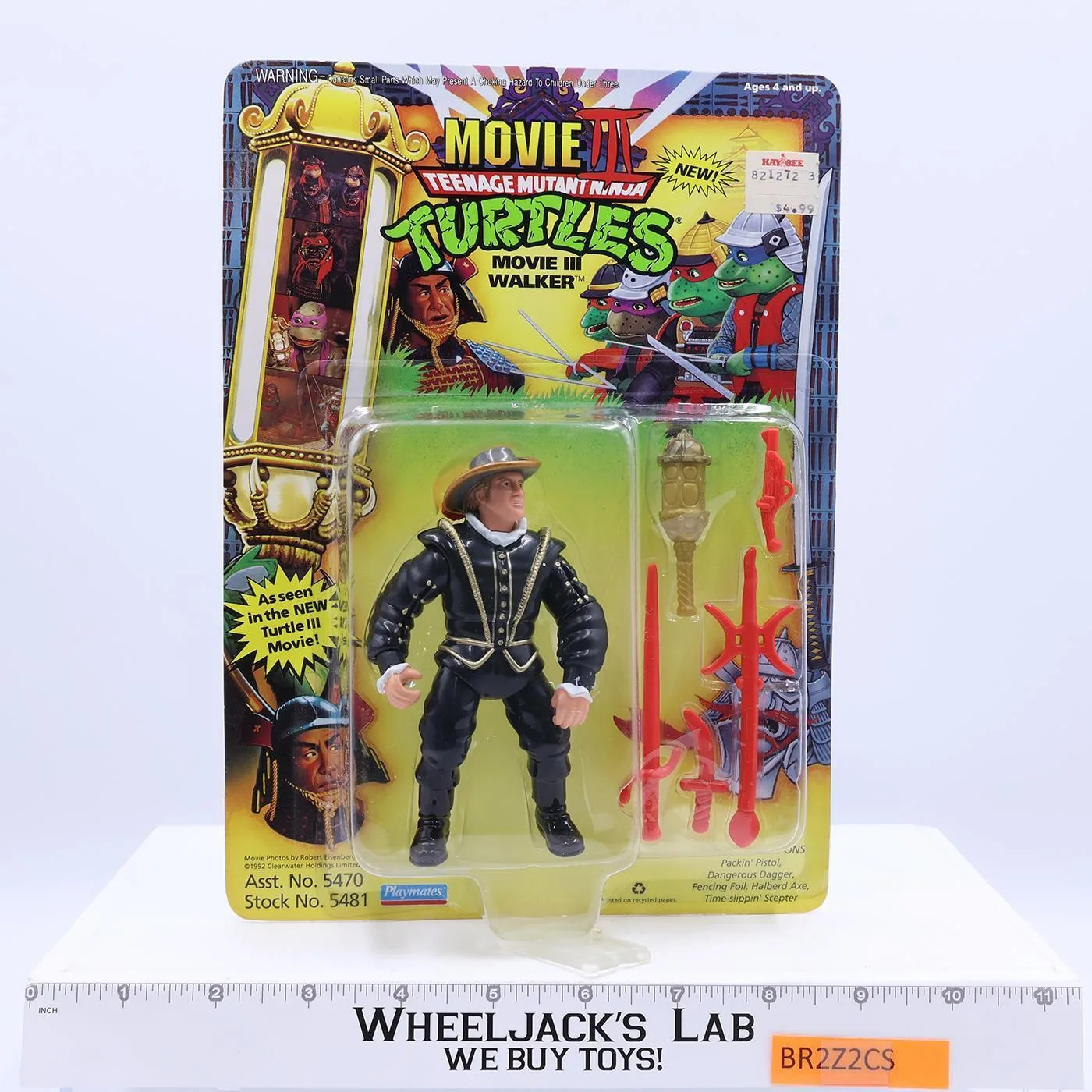 Walker Movie III Teenage Mutant Ninja Turtles TMNT 1992 Playmates NEW ...