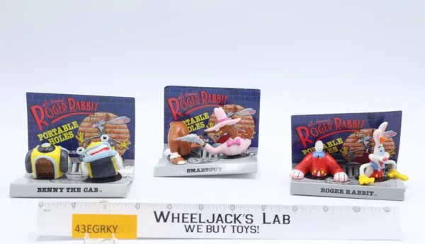 Lot of 3 Portable Holes Who Framed Roger Rabbit 1987 Applause NEW ...